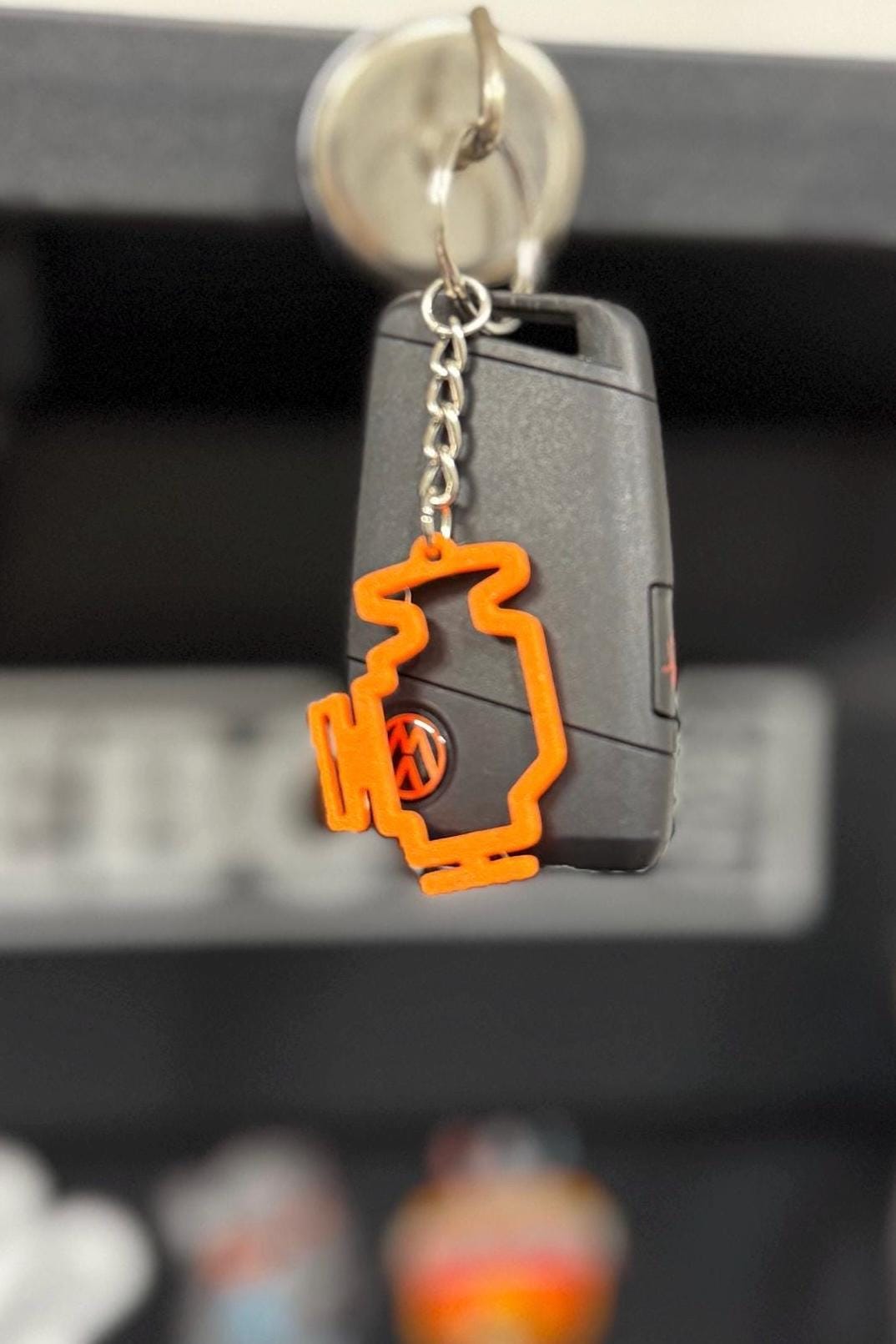 3D Printed “check Engine Light” Keychain – Gifts for Car Enthusiasts - Etsy