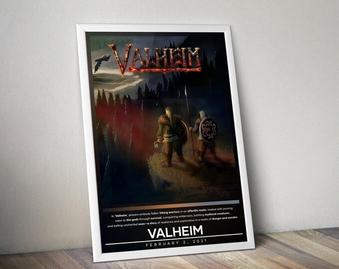 Valheim Fan Art Poster Mountain Biome - Etsy