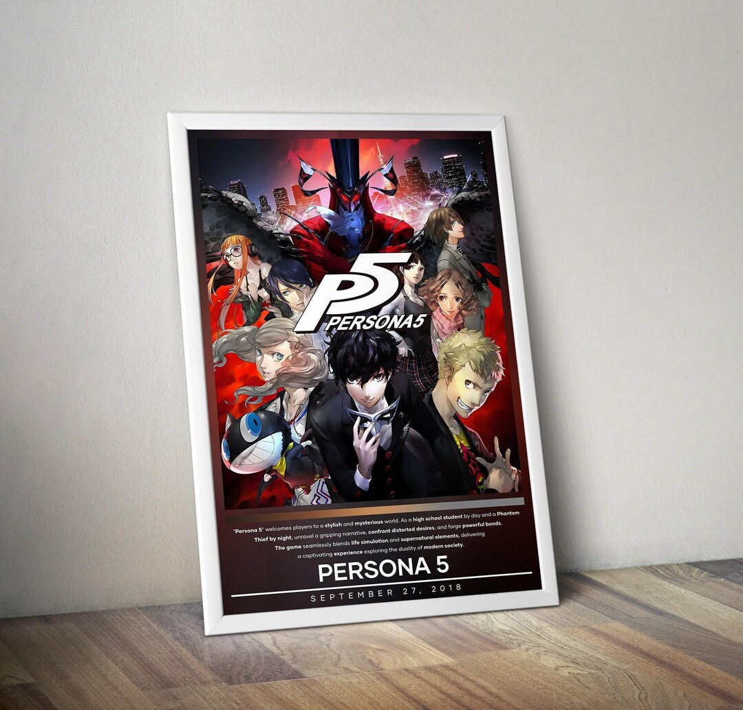 Persona 5 Poster Persona Prints Gaming Posters 4 Colors Video Game ...