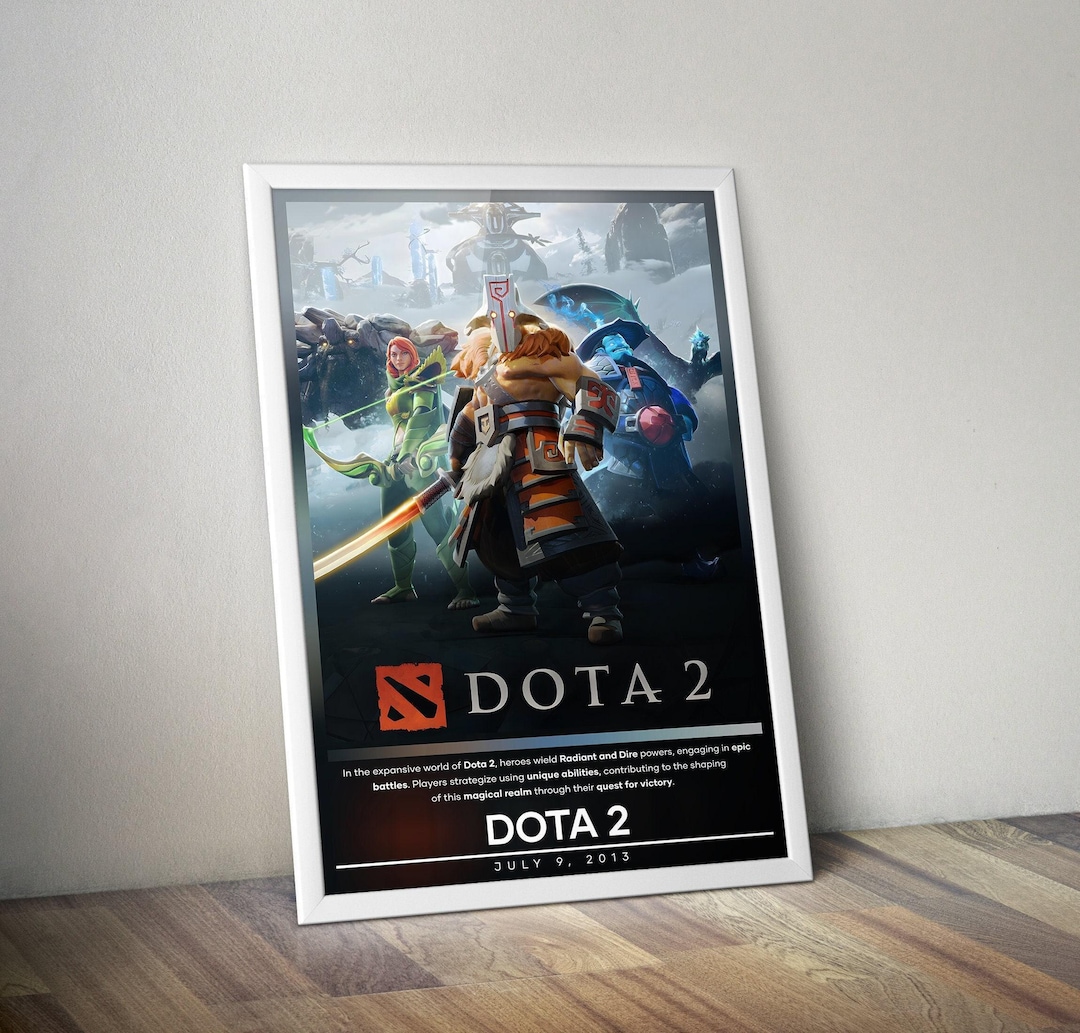 Dota 2 Poster Dota 2 Prints Gaming Poster Prints 4 Colors Video Game ...