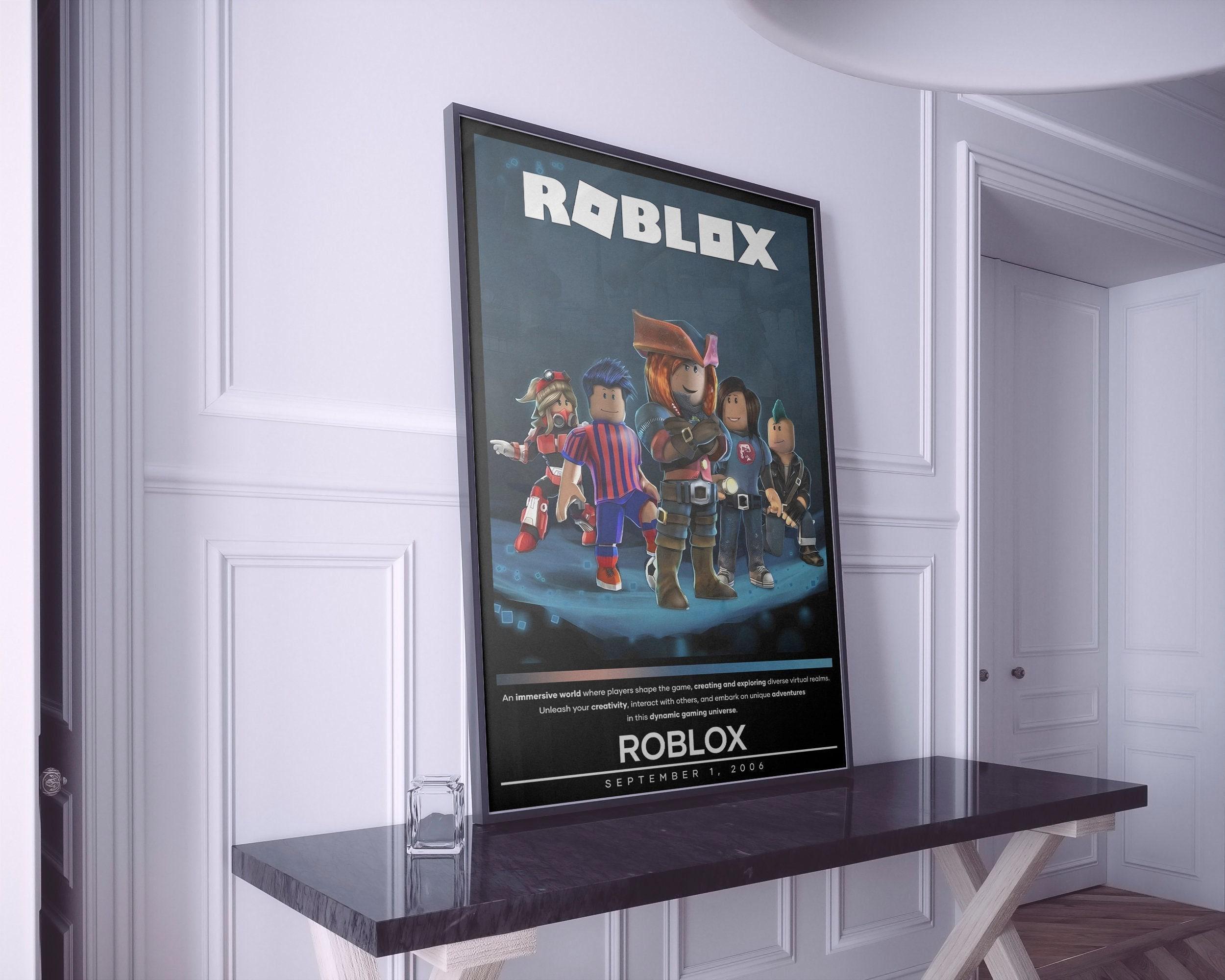 Roblox Poster Roblox Prints Gaming Poster 4 Colors Video Game Poster ...