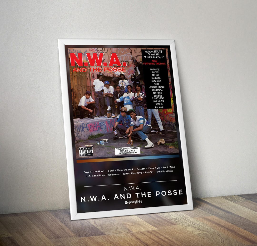 N.W.A Poster Print N.W.A. and the Posse Poster Album Poster Prints 4 ...
