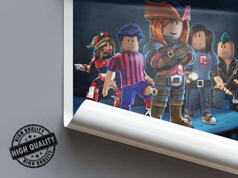 Roblox Poster Roblox Prints Gaming Poster 4 Colors Video Game Poster ...