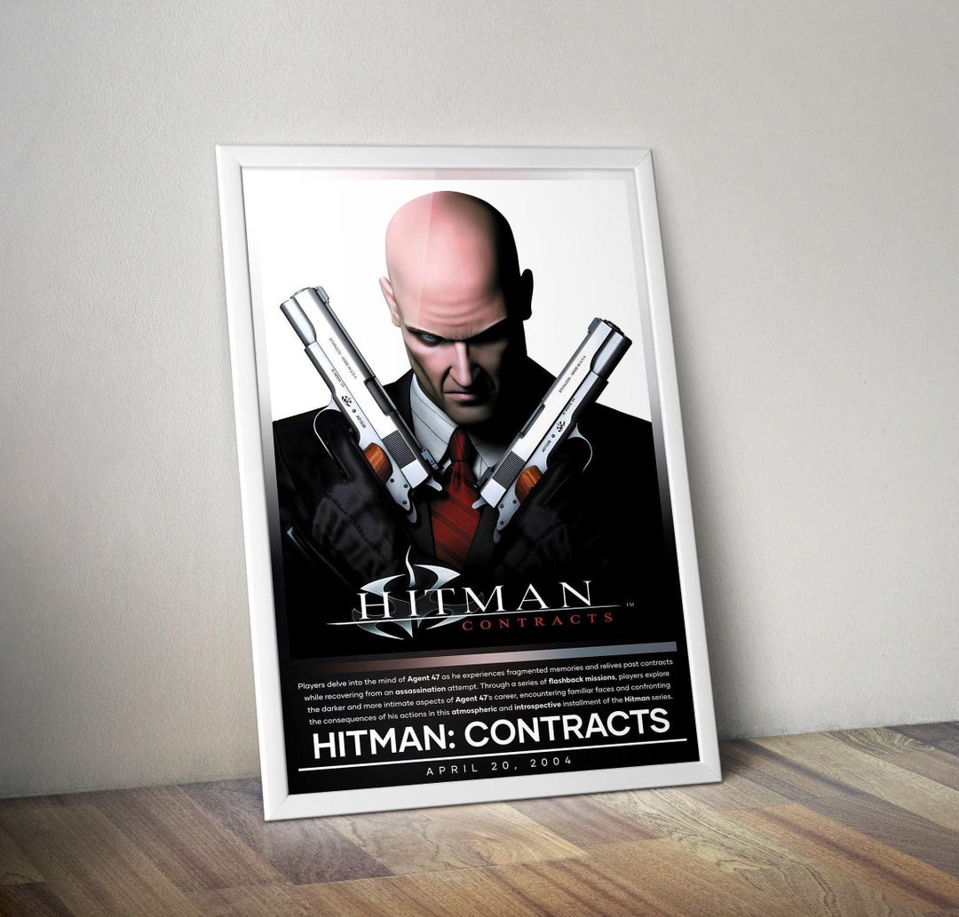 Hitman Contracts Poster Hitman Print Gaming Poster Print 4 Colors Video ...