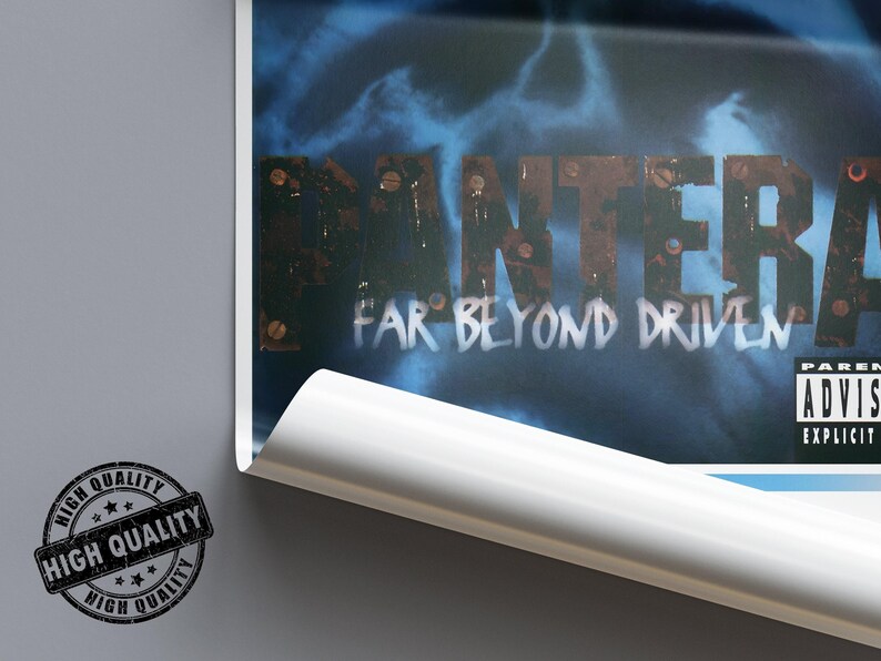 Pantera Poster Far Beyond Driven Poster Album Poster Print 4 Color Wall ...