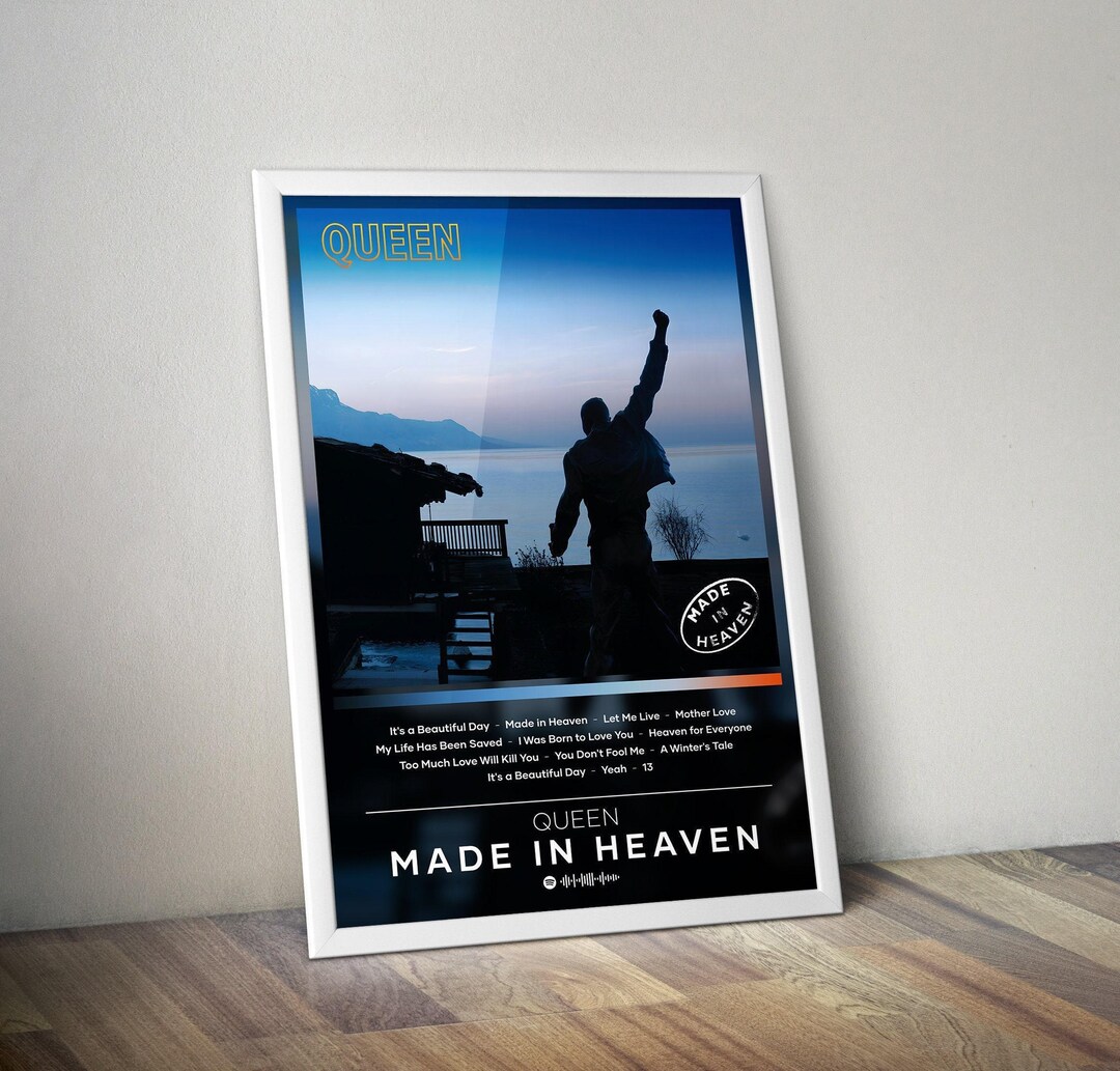 Queen Poster Made in Heaven Poster Album Poster Print 4 Color Wall ...