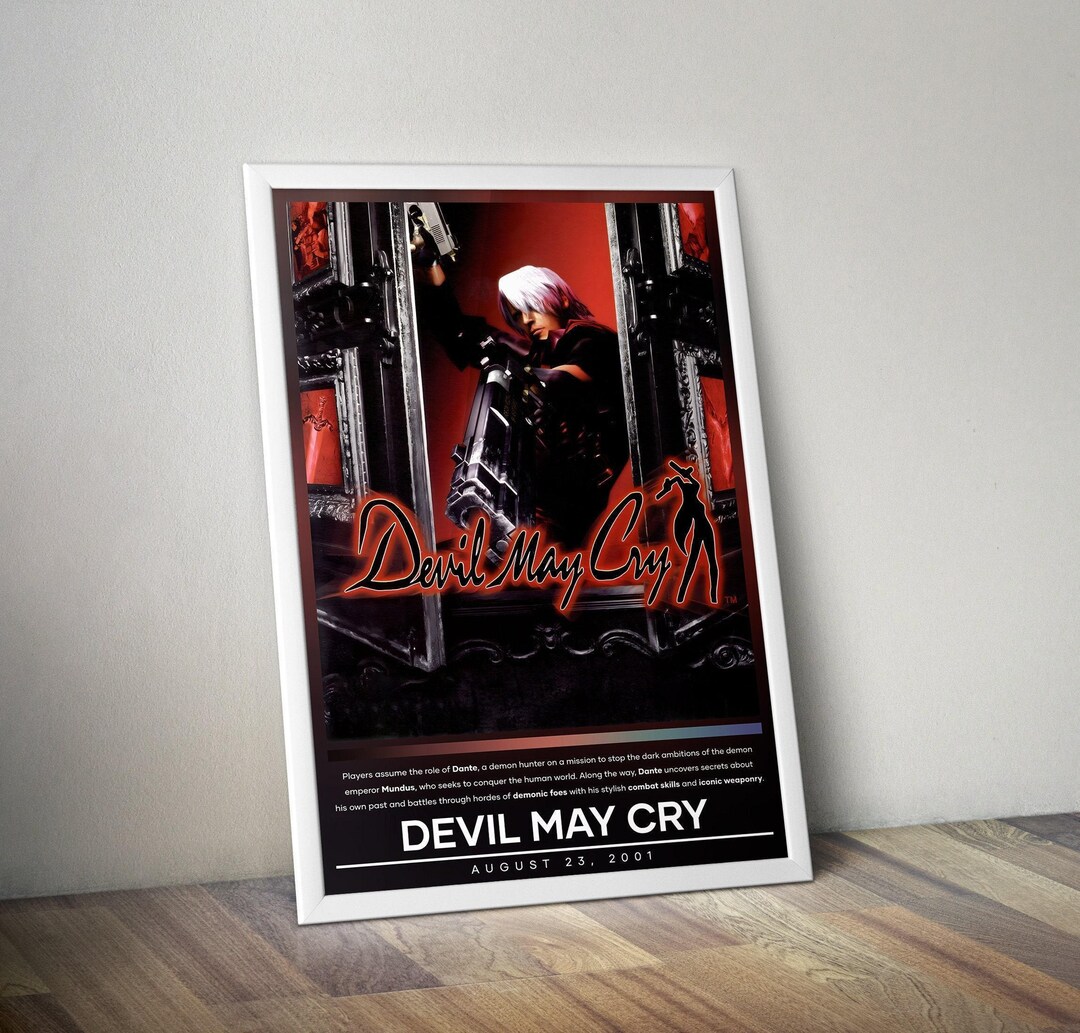 Devil May Cry Poster Devil May Cry Print Gaming Poster Print 4 Colors ...