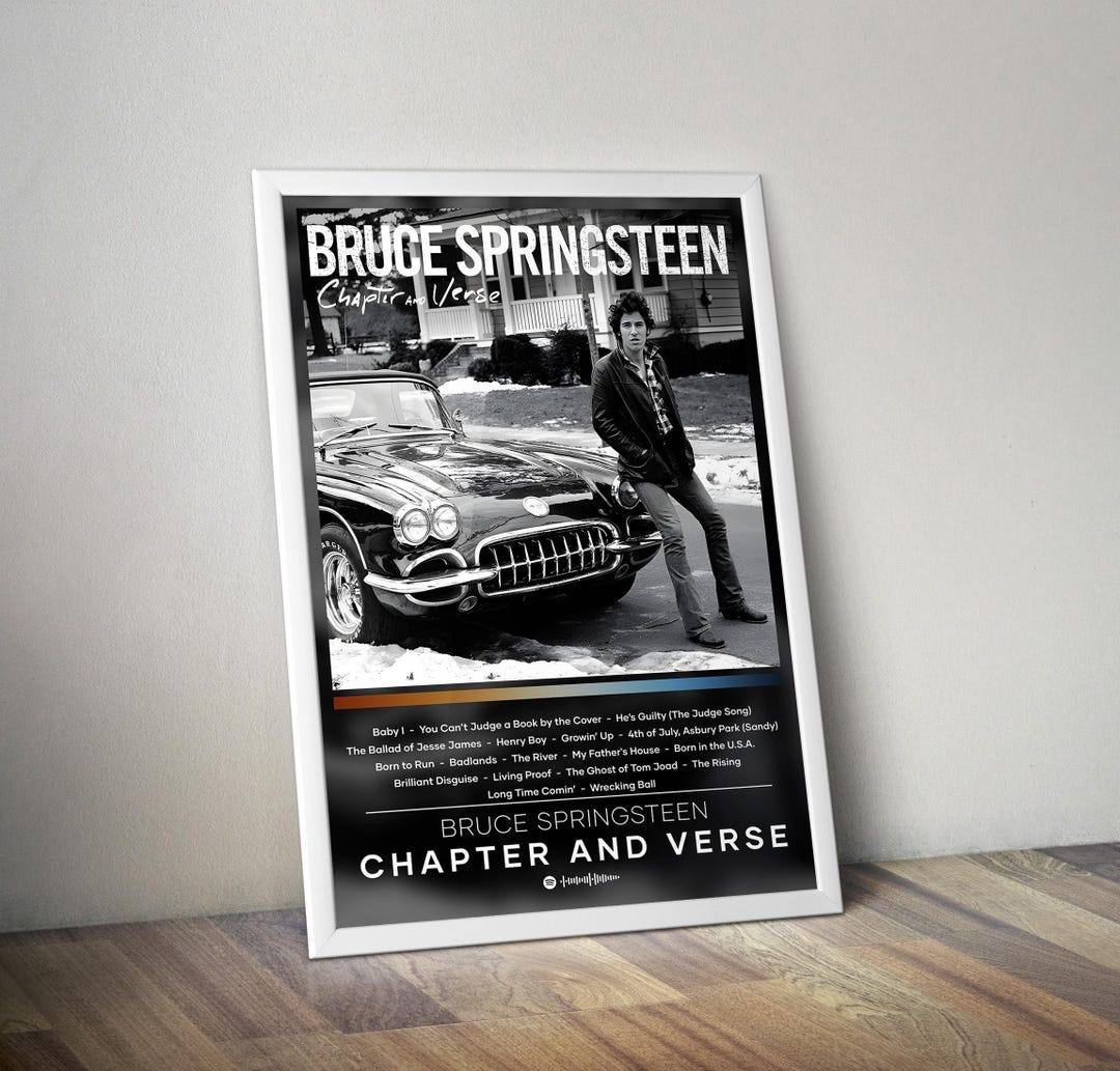 Bruce Springsteen Poster Print Chapter and Verse Poster Album Poster ...