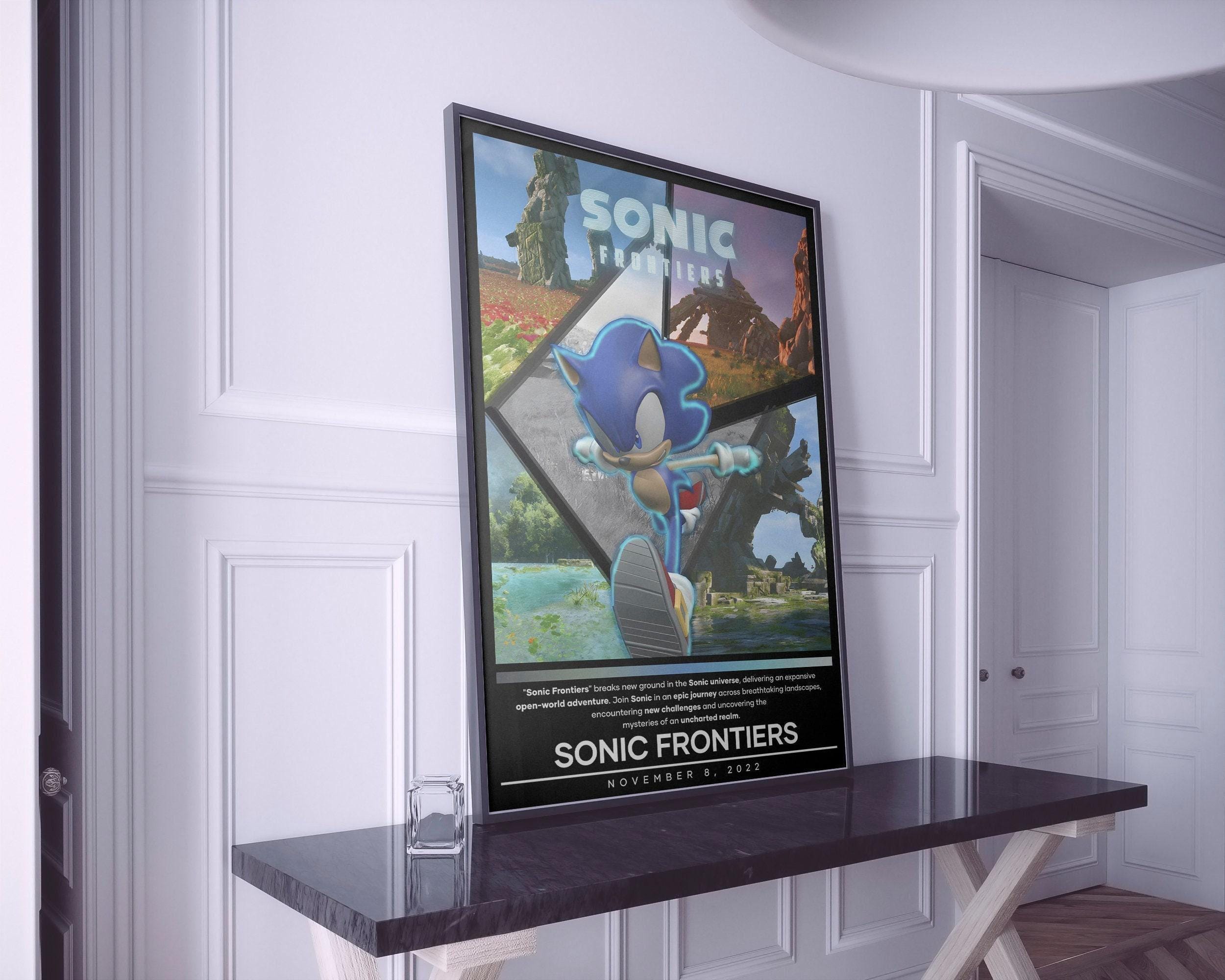 Sonic Frontiers Poster Sonic Prints Gaming Posters 4 Colors Video Game ...