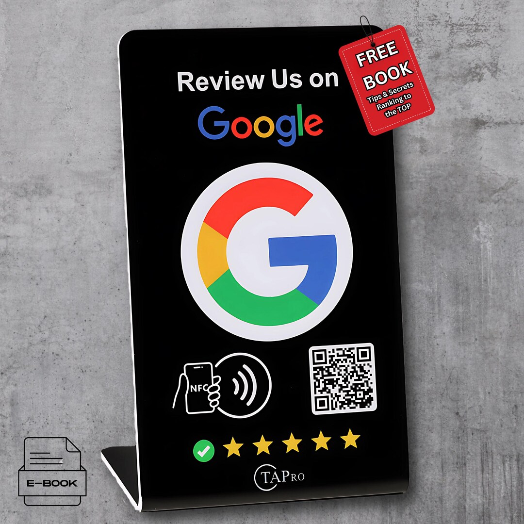 Tap Google Review Stands Tap for Instant Feedback Grow Your Business - Etsy