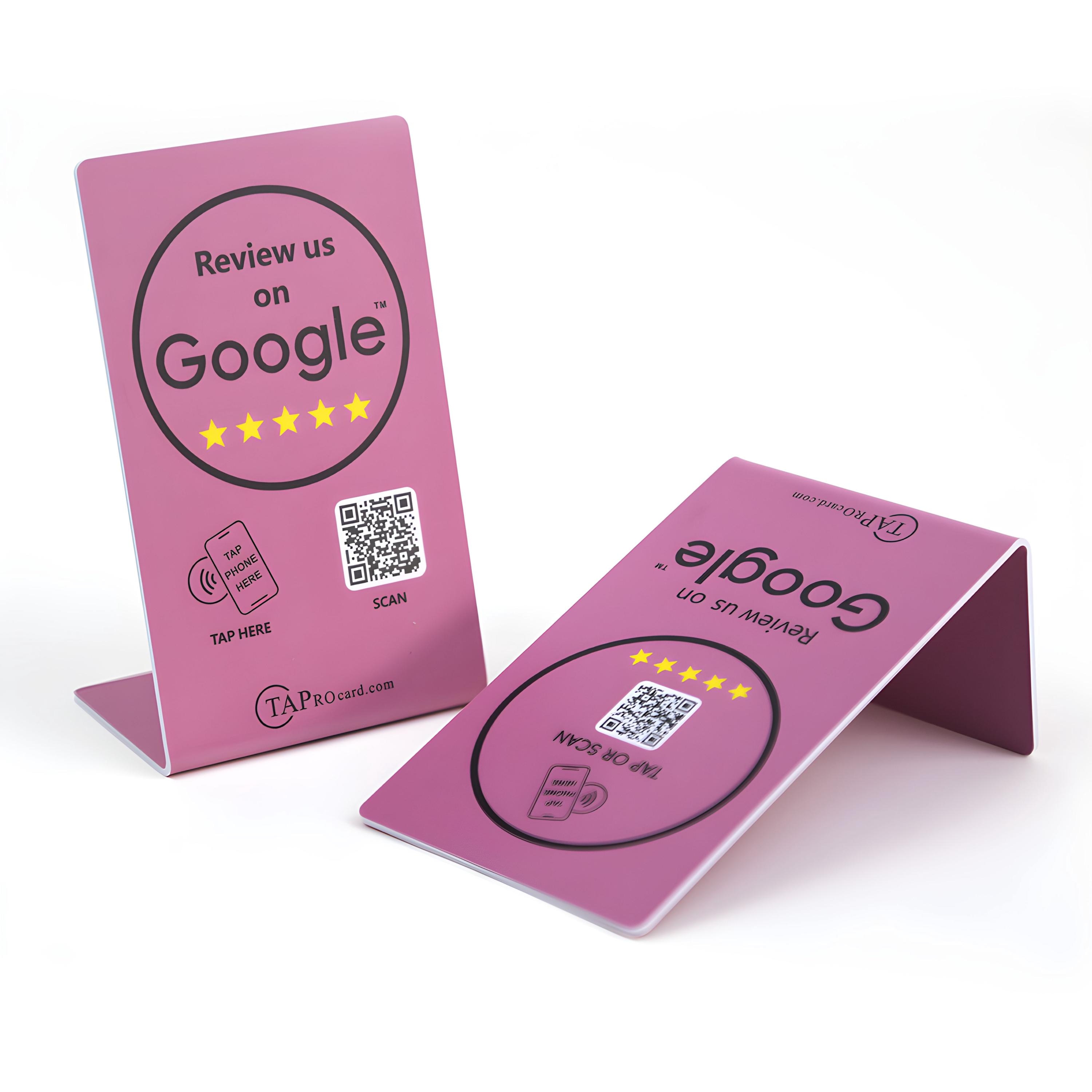 Pink Google Review Stand – Rose Cherry Pulse - Etsy