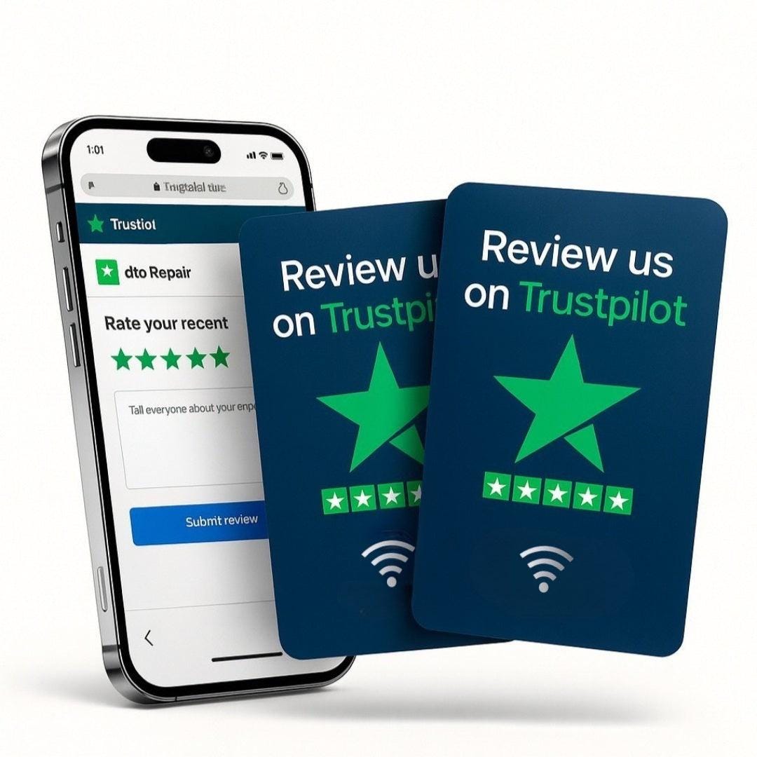 Trustpilot NFC Review Card | Tap-to-review Business Card (QR Code ...