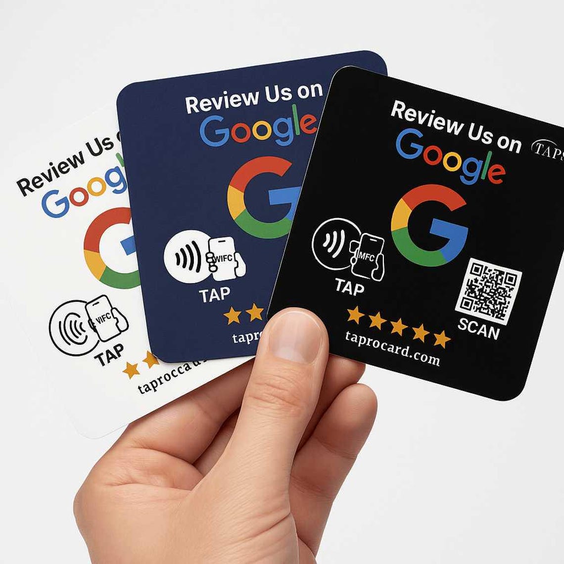Google Review NFC Sign 4x4 | Tap to Leave Google Reviews | NFC Review ...
