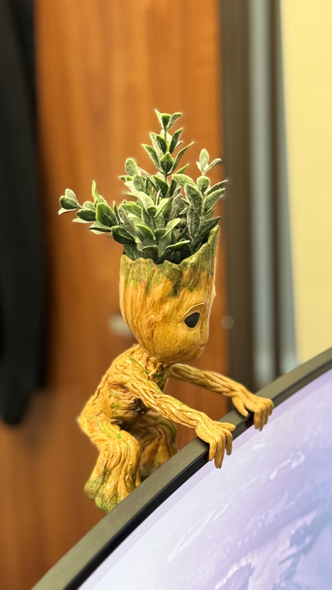 Printable .STL File of Groot Monitor Hugger Planter - Etsy