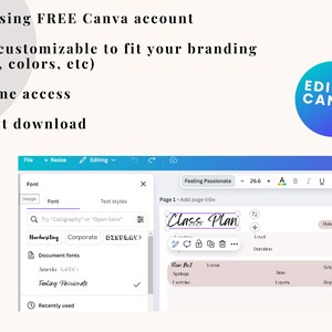 Pilates Class Planner Template | Pilates Instructor | Reformer Pilates ...
