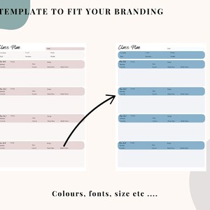 Pilates Class Planner Template | Pilates Instructor | Reformer Pilates ...