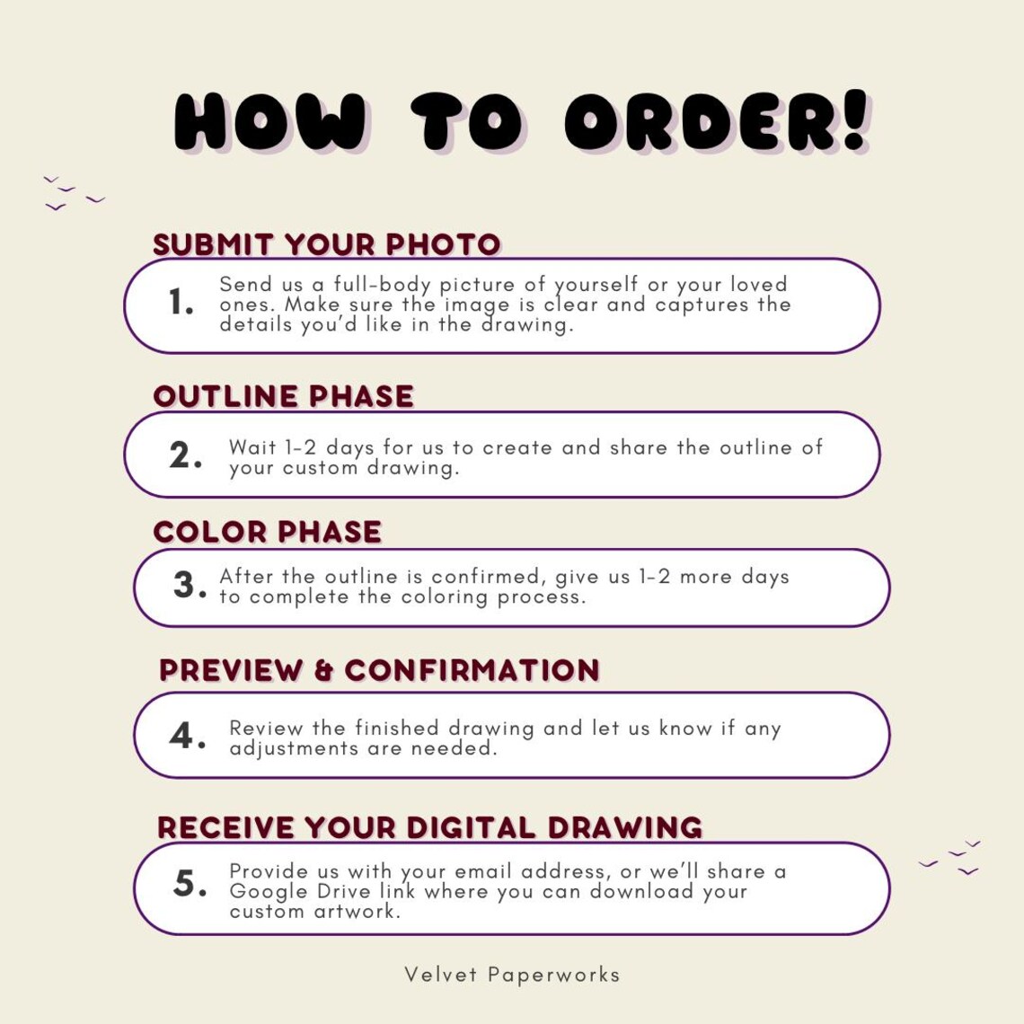 Customized Couple Hirono Portrait Illustration, Personalized Solo ...