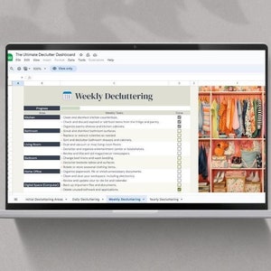 Ultimate Declutter Dashboard Google Spreadsheet, Life Planner, Daily Schedule Task Tracker ...