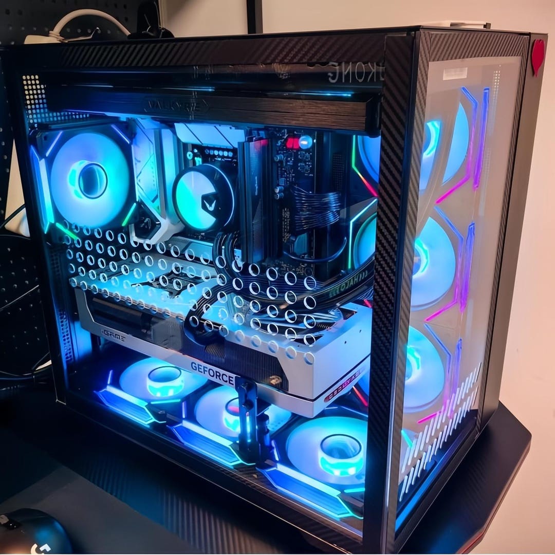 Personalized PC Case Ventilation Transparent Acrylic Front, Back, Side ...