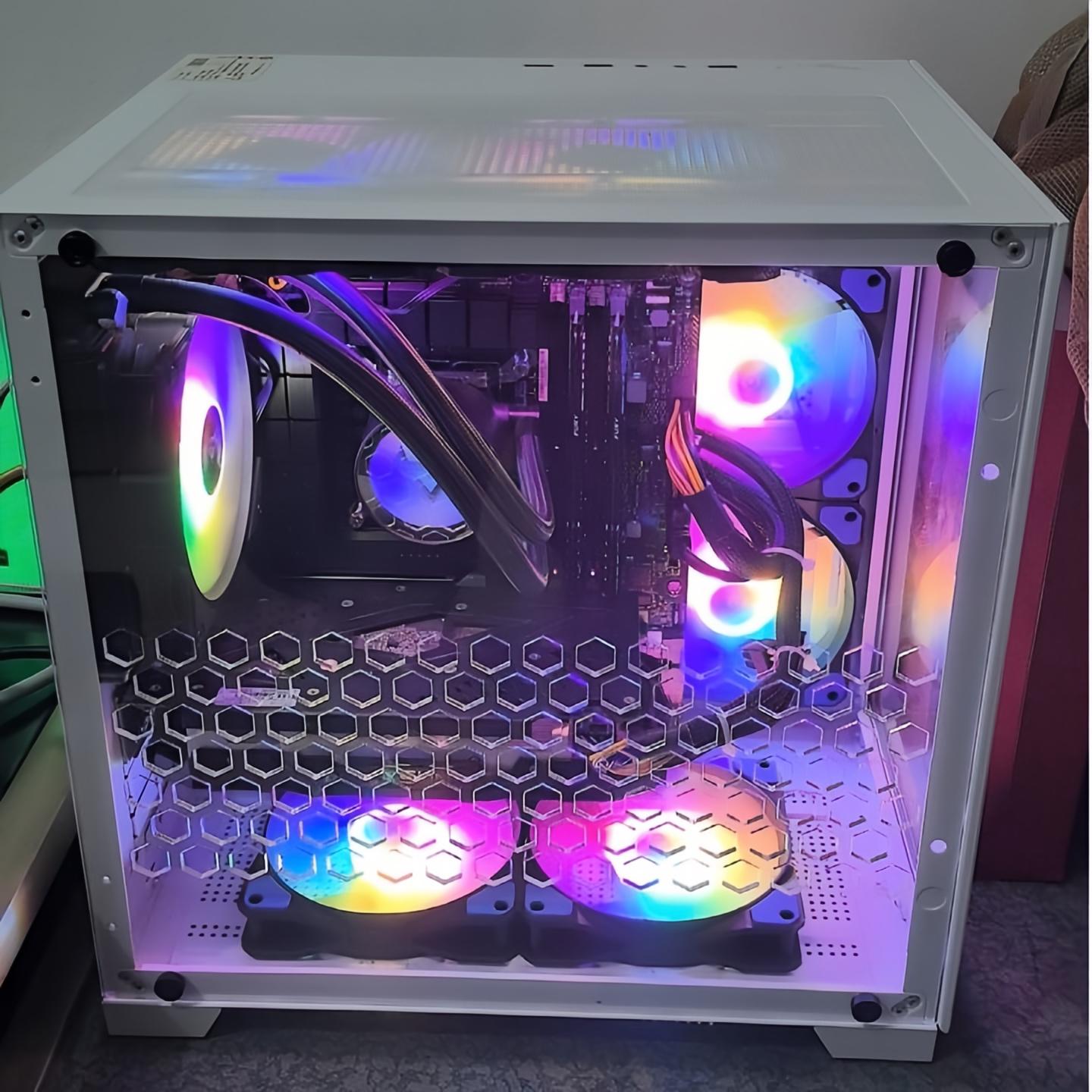 Personalized PC Case Ventilation Transparent Acrylic Front, Back, Side ...