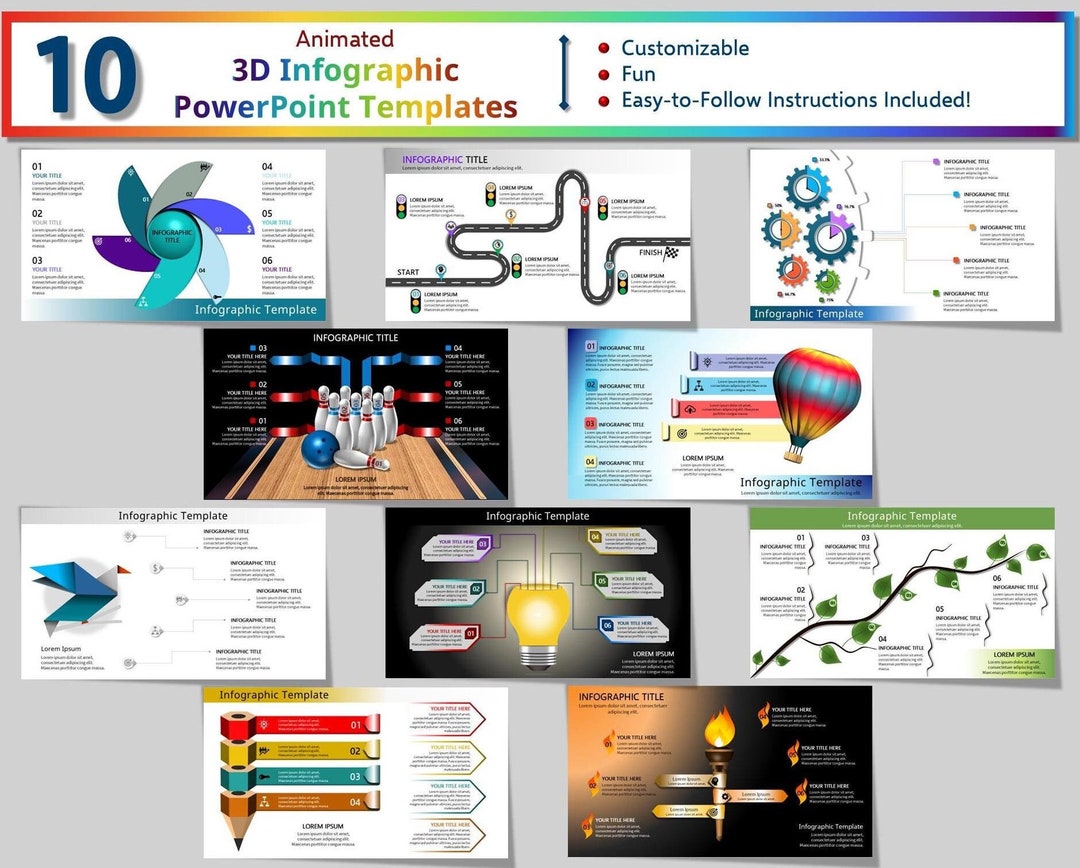 10 Animated 3D Infographic Powerpoint Templates – Fun, Customizable ...