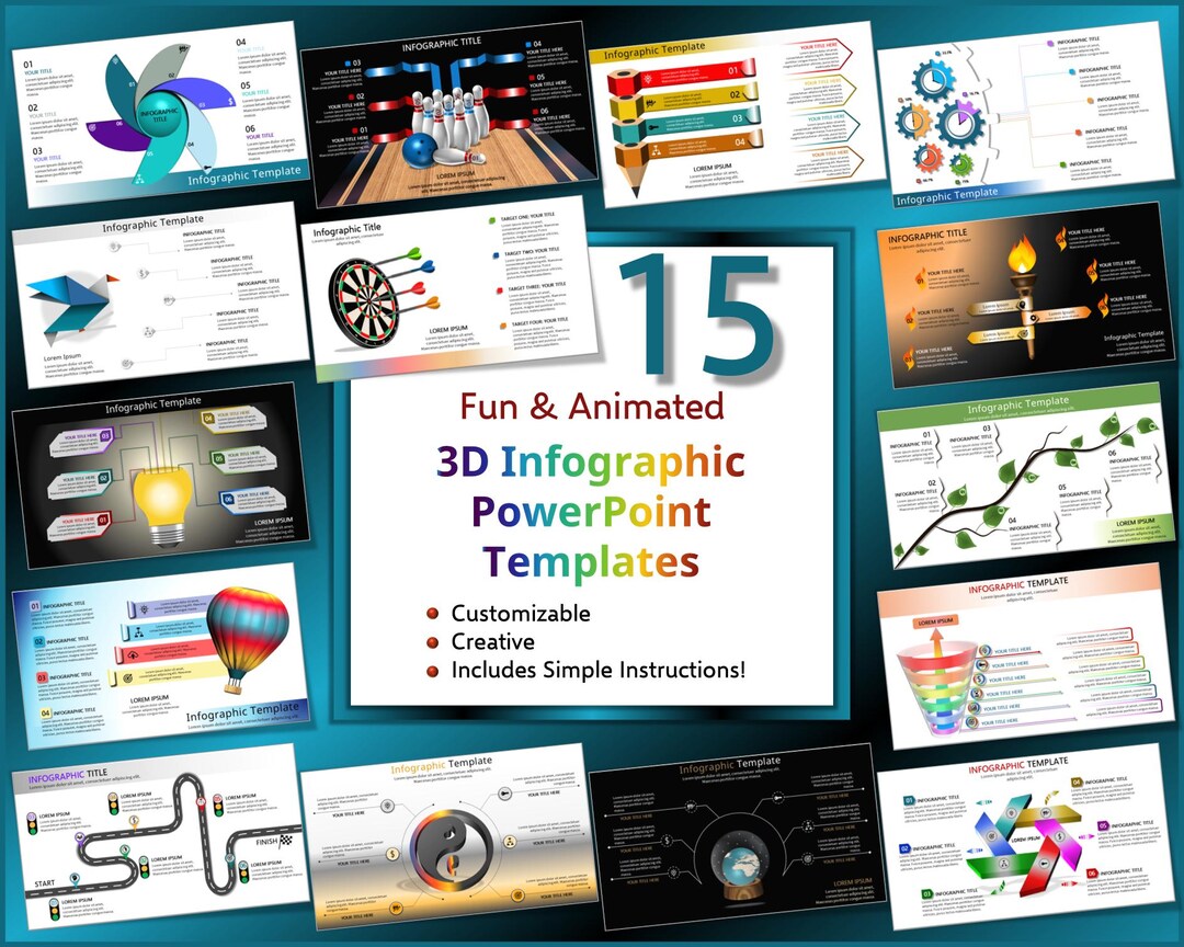 15 Fun and Animated 3D Infographic Powerpoint Templates – Creative ...