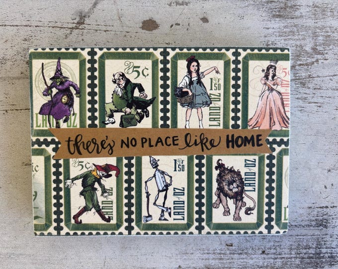 There's No Place Like Home - Wizard of Oz - Wicked - Wooden Sign ...