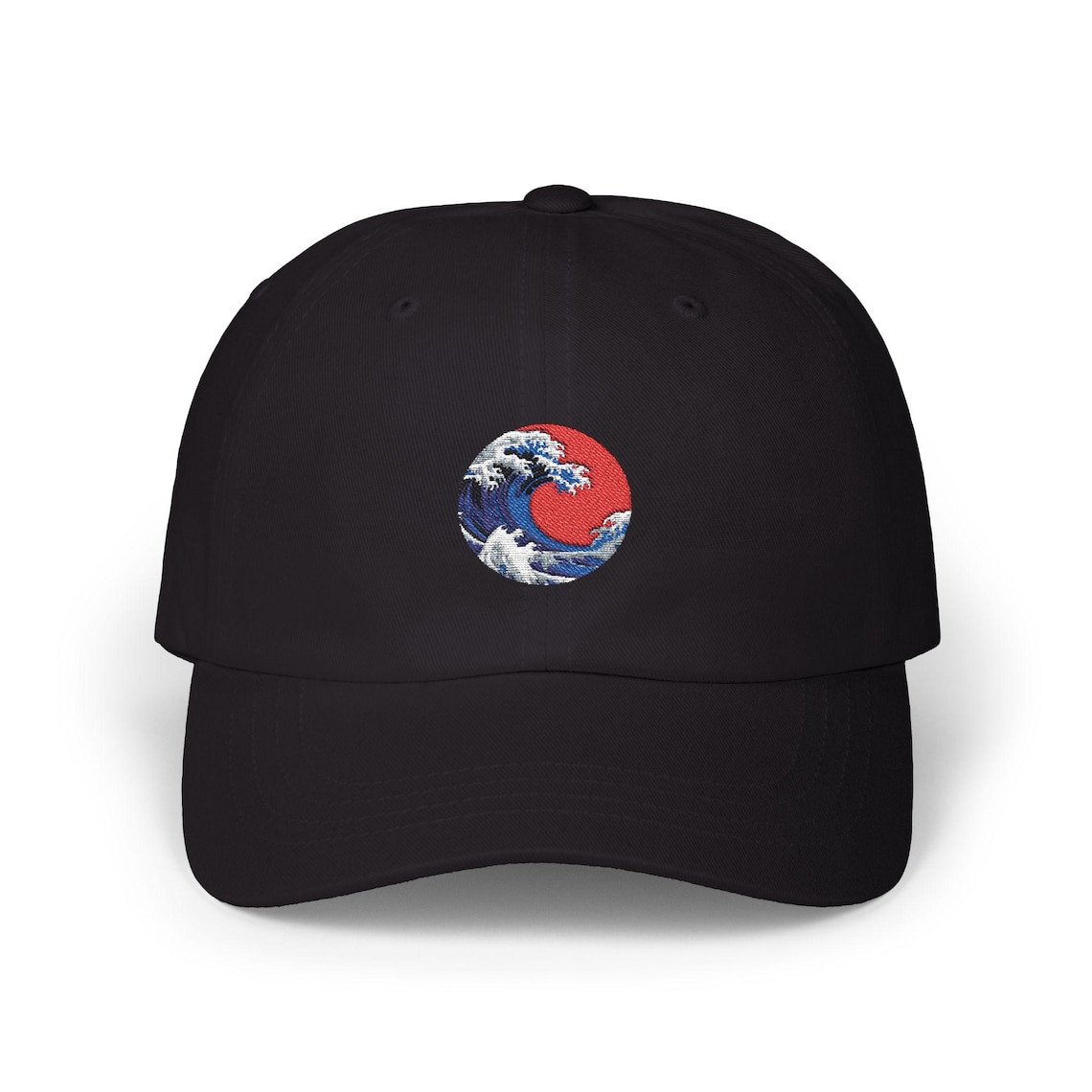 Embroidered Great Wave off Kanagawa Dad Cap Japanese Baseball Hat - Etsy