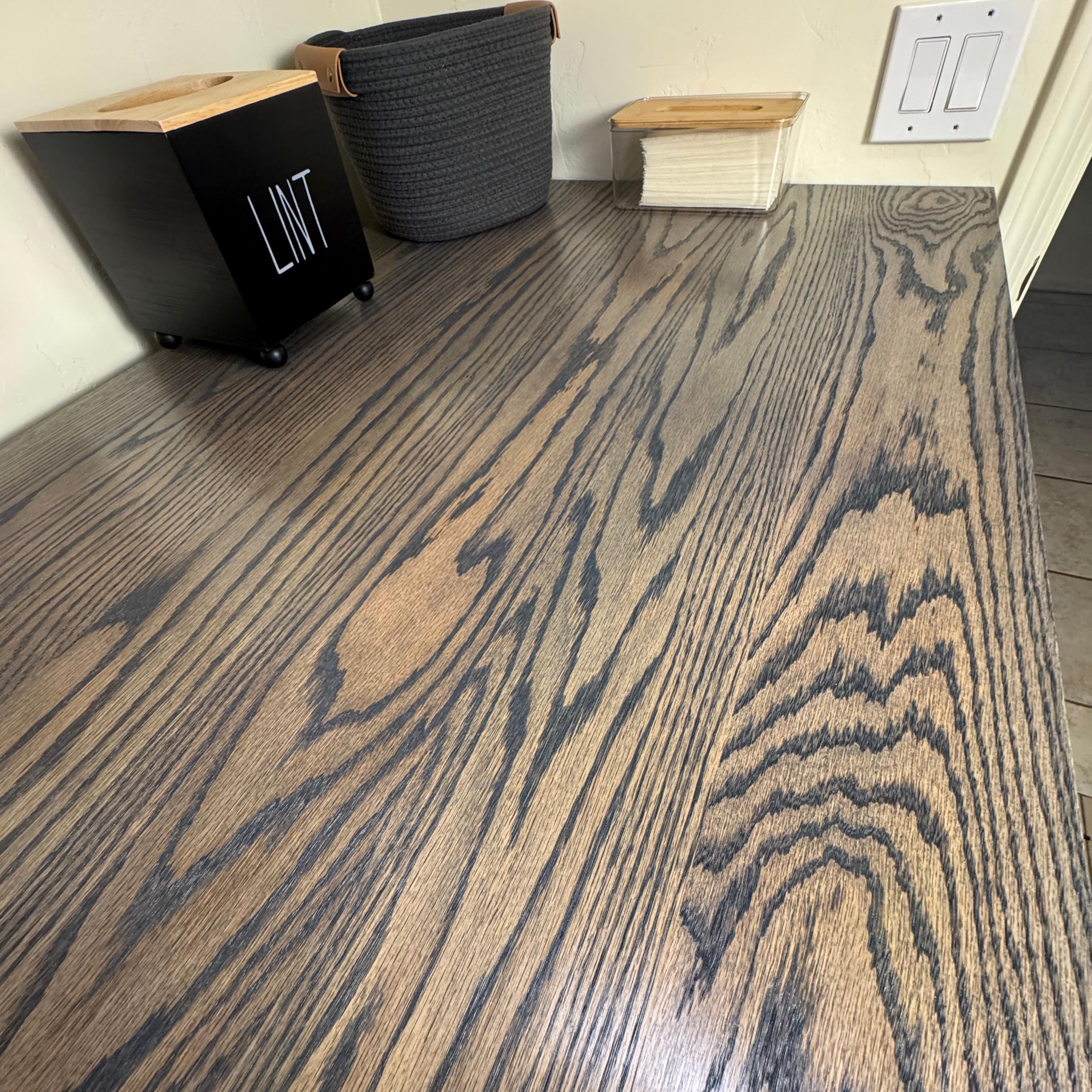 Custom Solid Oak Wood Washer and Dryer Top: Laundry Room Countertop - Etsy