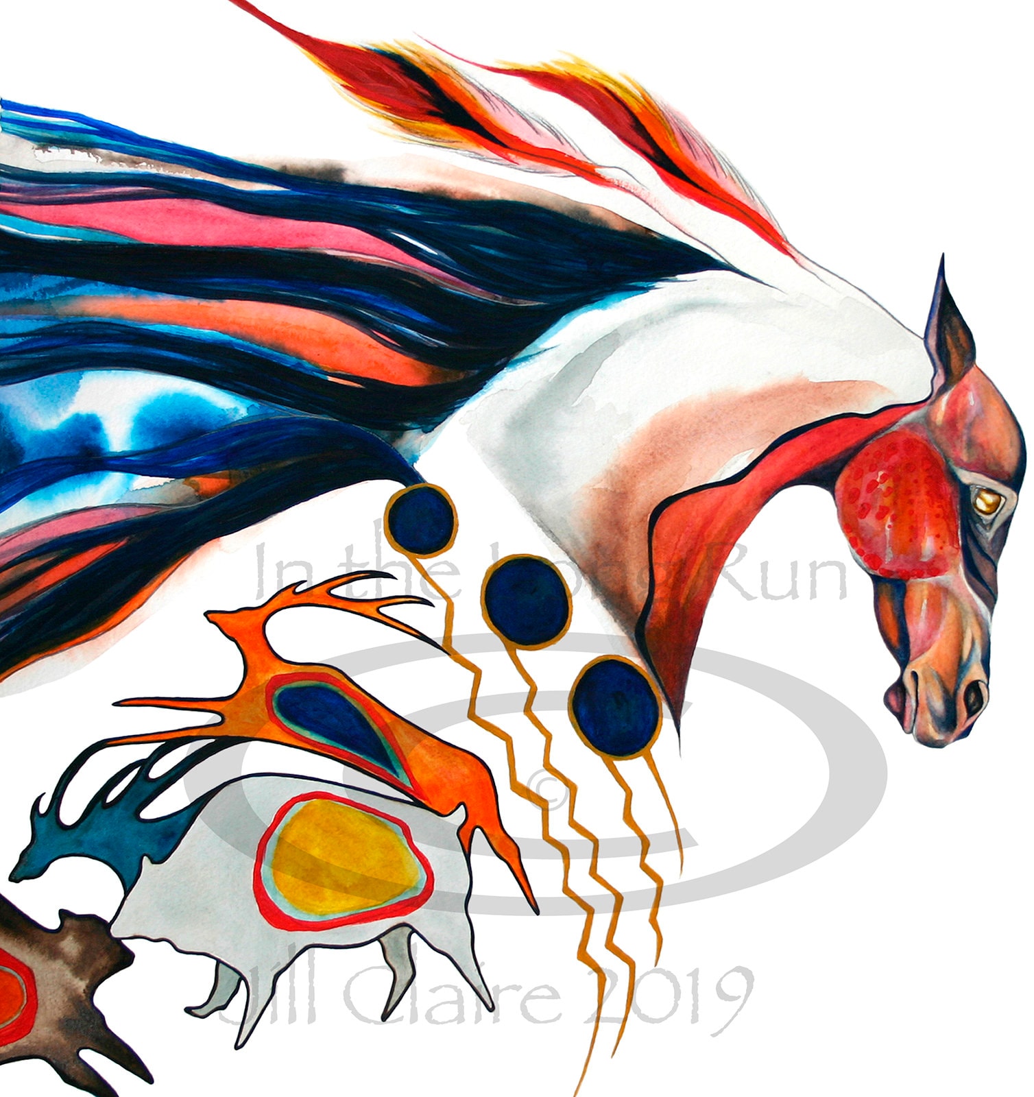 Native American Horse Drawings
