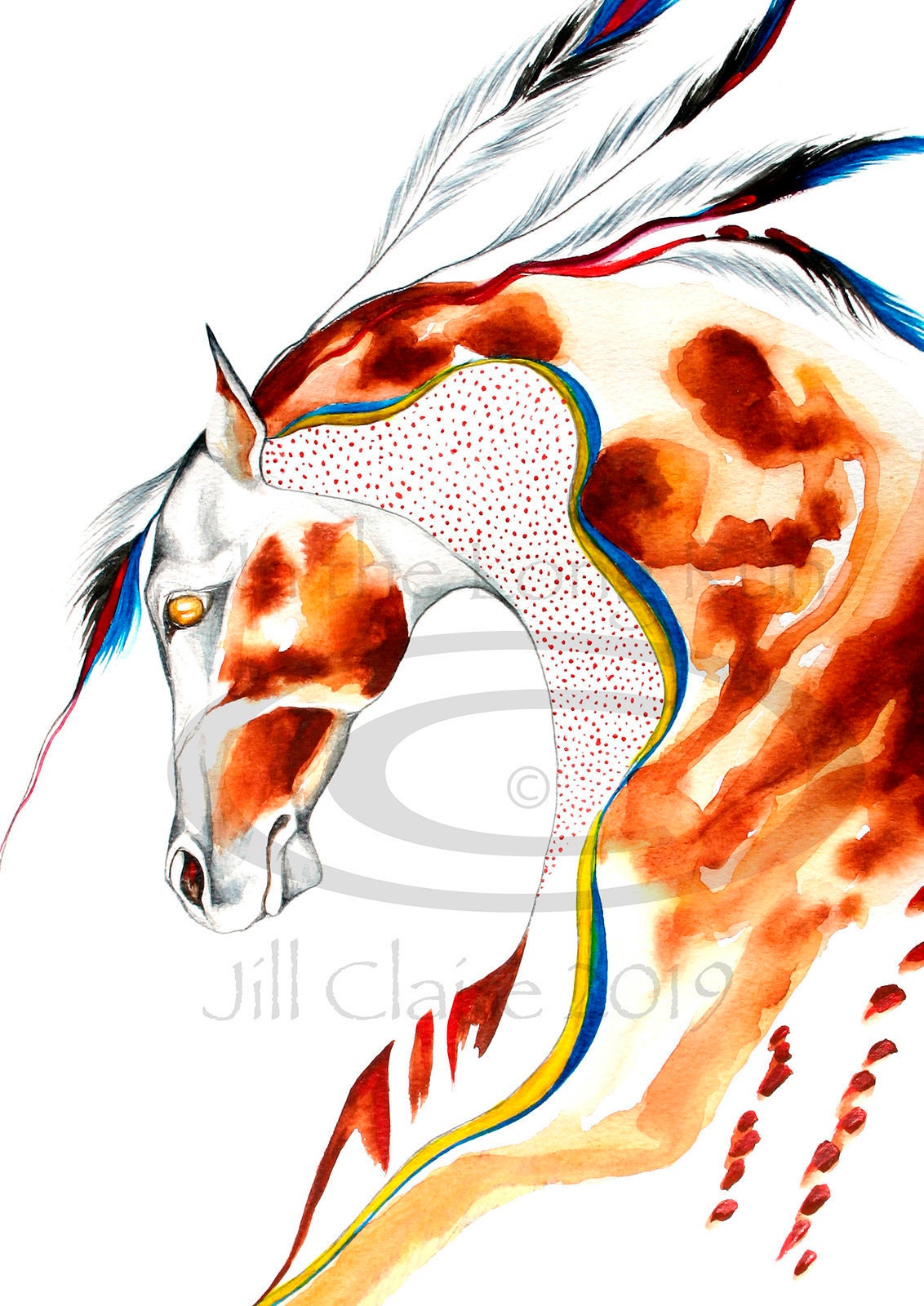 Drawings Native Horse