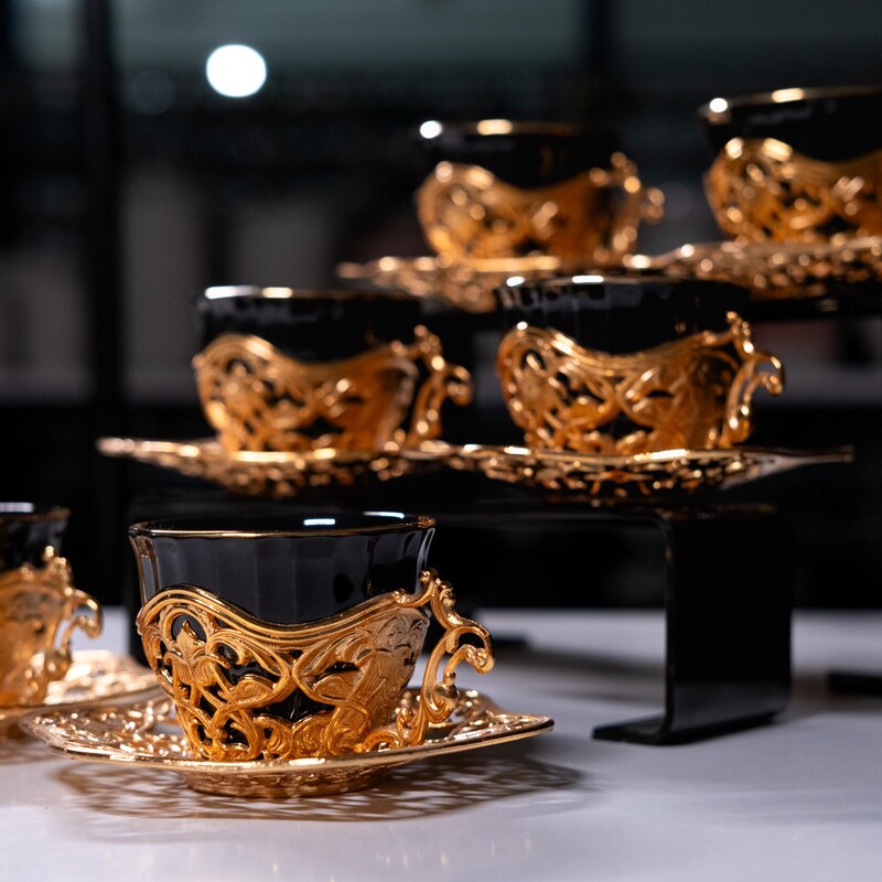 Black Tea Set - Etsy