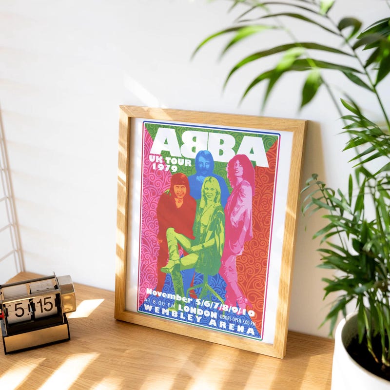 Abba Poster - Etsy