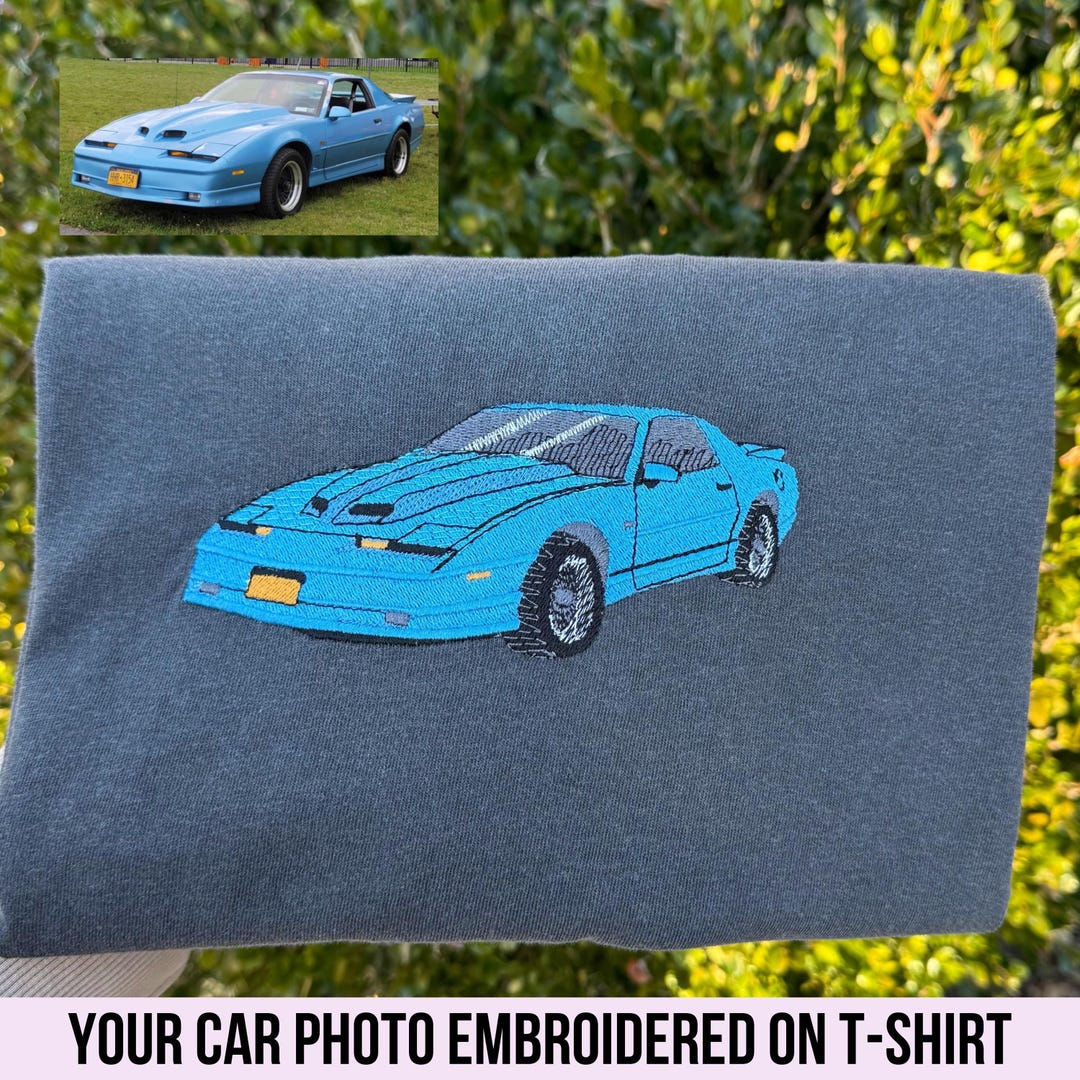 Custom Car Guy Gift, Embroidered Sweatshirt Car Photo, Gift for Dad ...