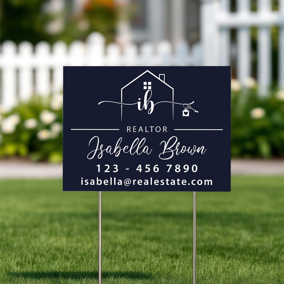 Personalized Open House and Sale Sign, Realtor Name Sign, Custom Real ...