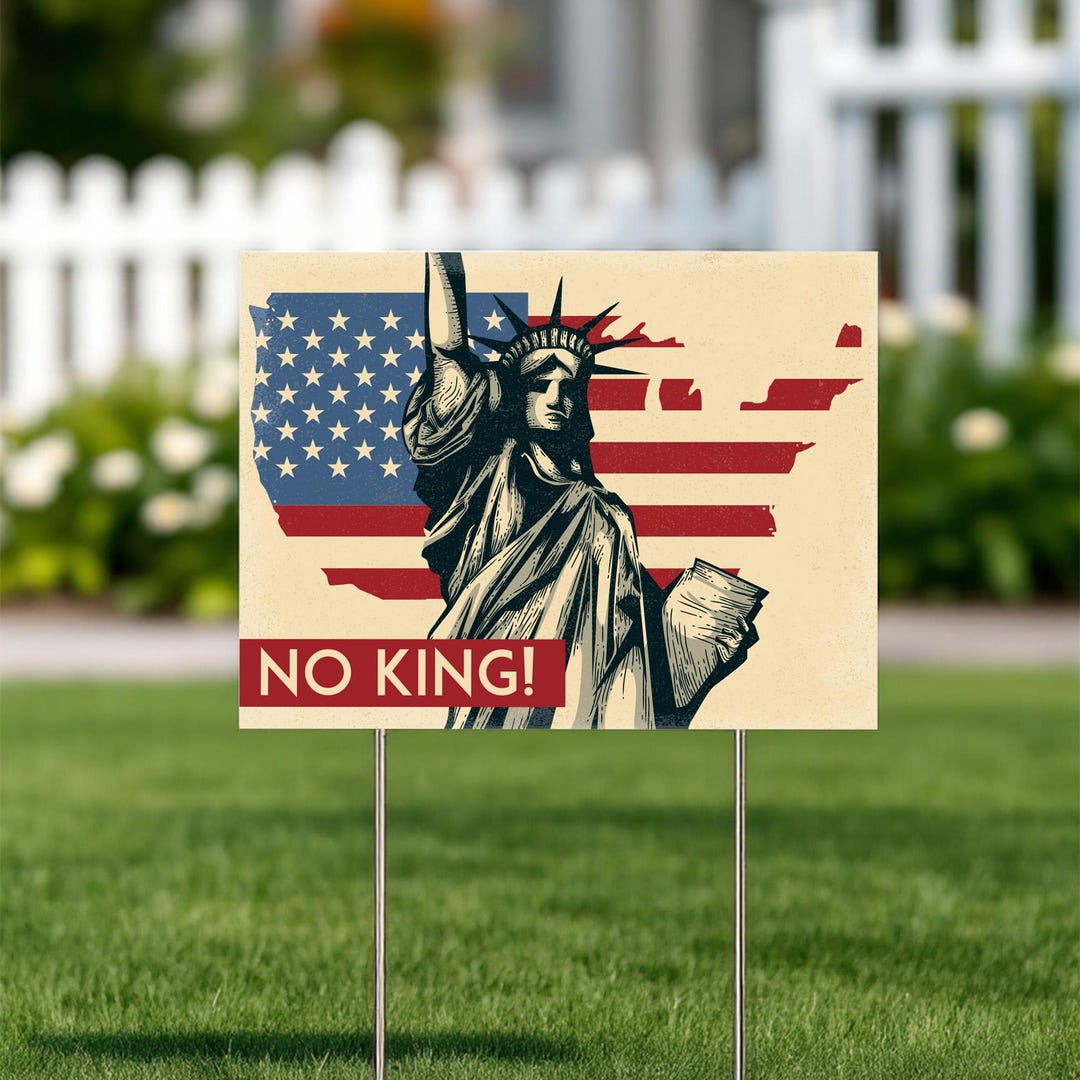 Rejecting Kings Sign, Since 1776 Sign, No Kings in America Sign, Pro ...