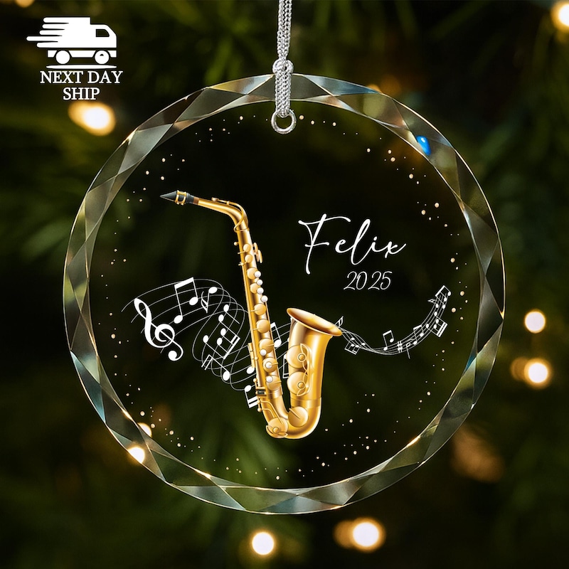 Glass Saxophone Ornaments - Etsy