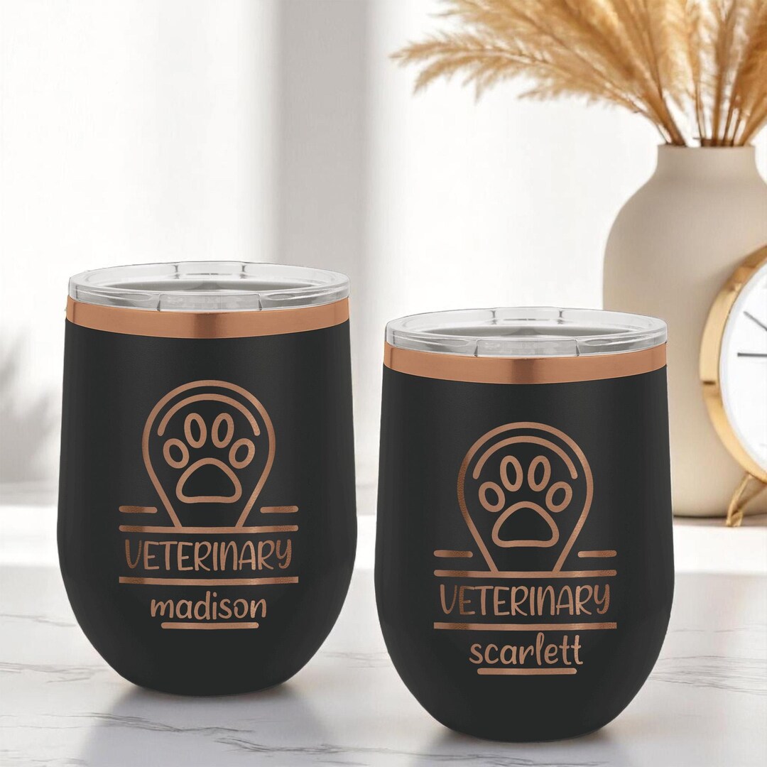 Personalized Veterinary Name Mug, Custom Veterinary Glass, Vet ...