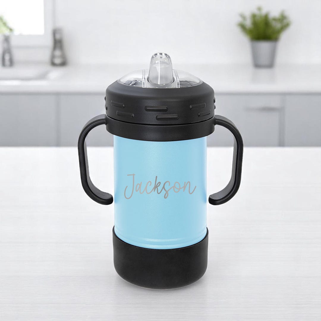 Custom Sippy Cup With Lid, Personalized Name Sippy Cup With Handles ...