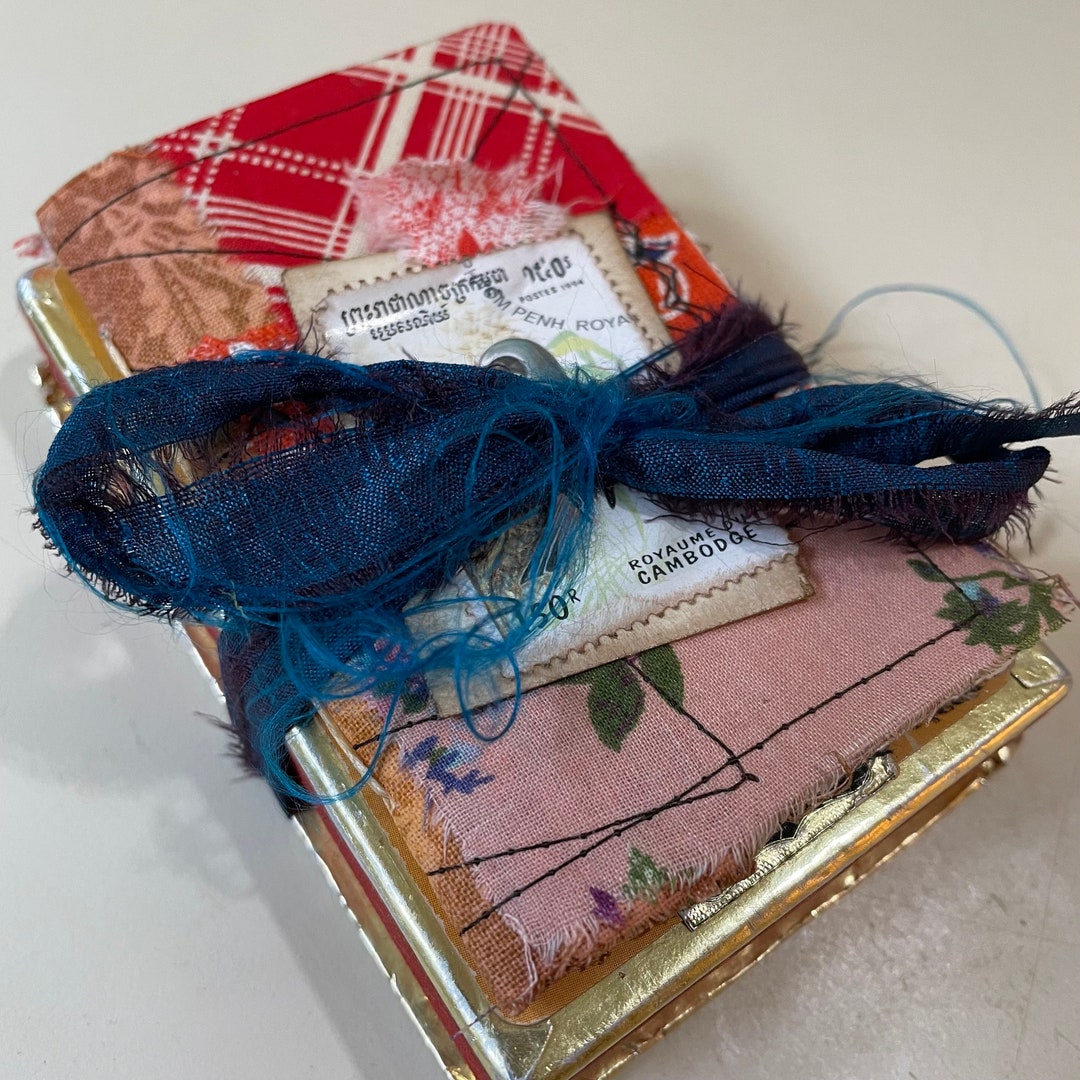 Mini Junk Journal Starter Kit Box Tiny Journal & Ephemera - Etsy