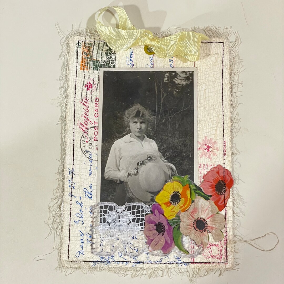 Handmade Vintage Ephemera Journal Card - Etsy