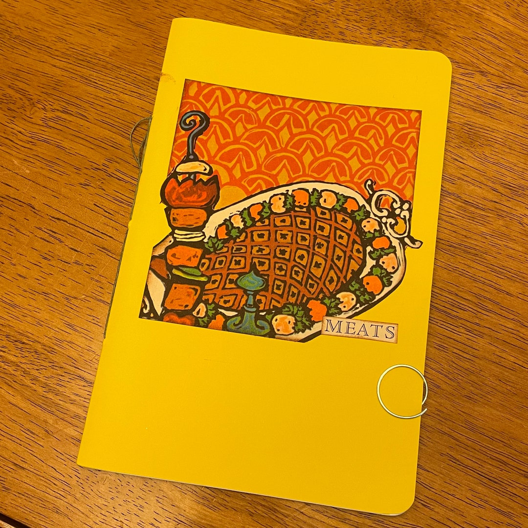 Moleskine Style Hand Stitched Writing/recipe Journal - Vintage ...