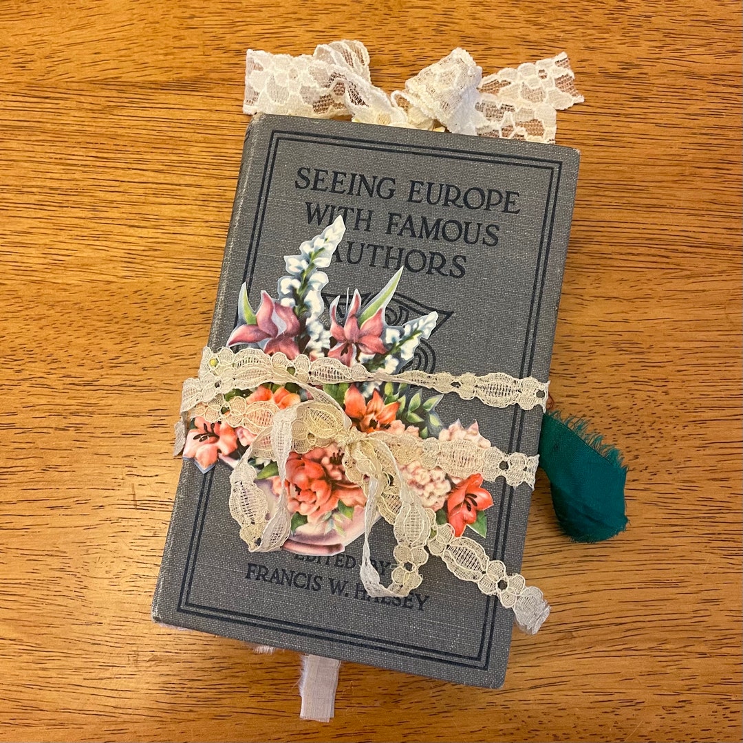 Junk Journal Upcycled Vintage Book Cover Made With Authentic Old ...
