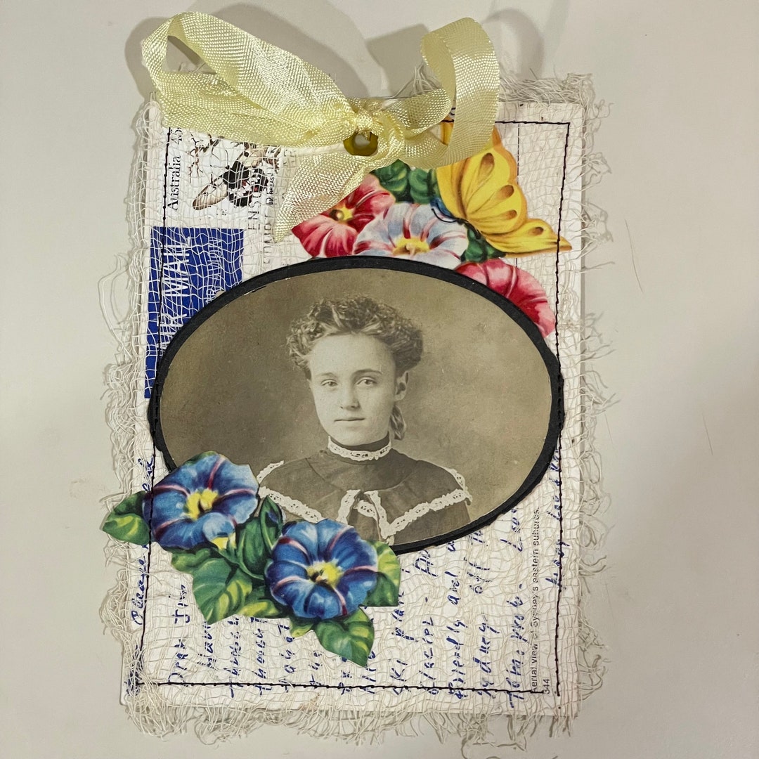 Handmade Vintage Ephemera Journal Card - Etsy