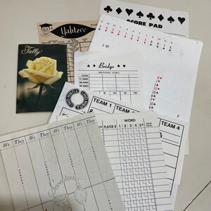Set of Gaming Score Sheets - Etsy
