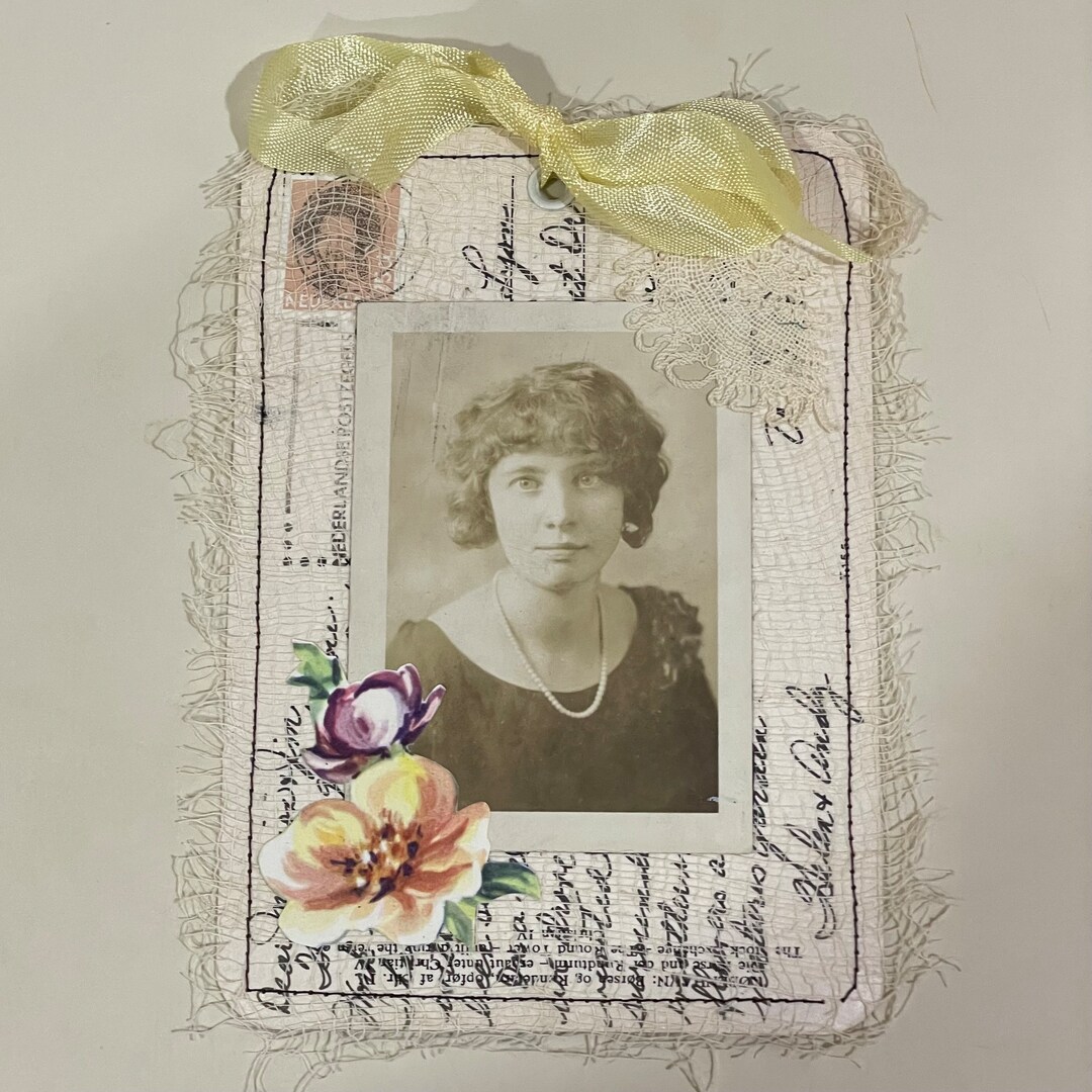 Handmade Vintage Ephemera Journal Card - Etsy