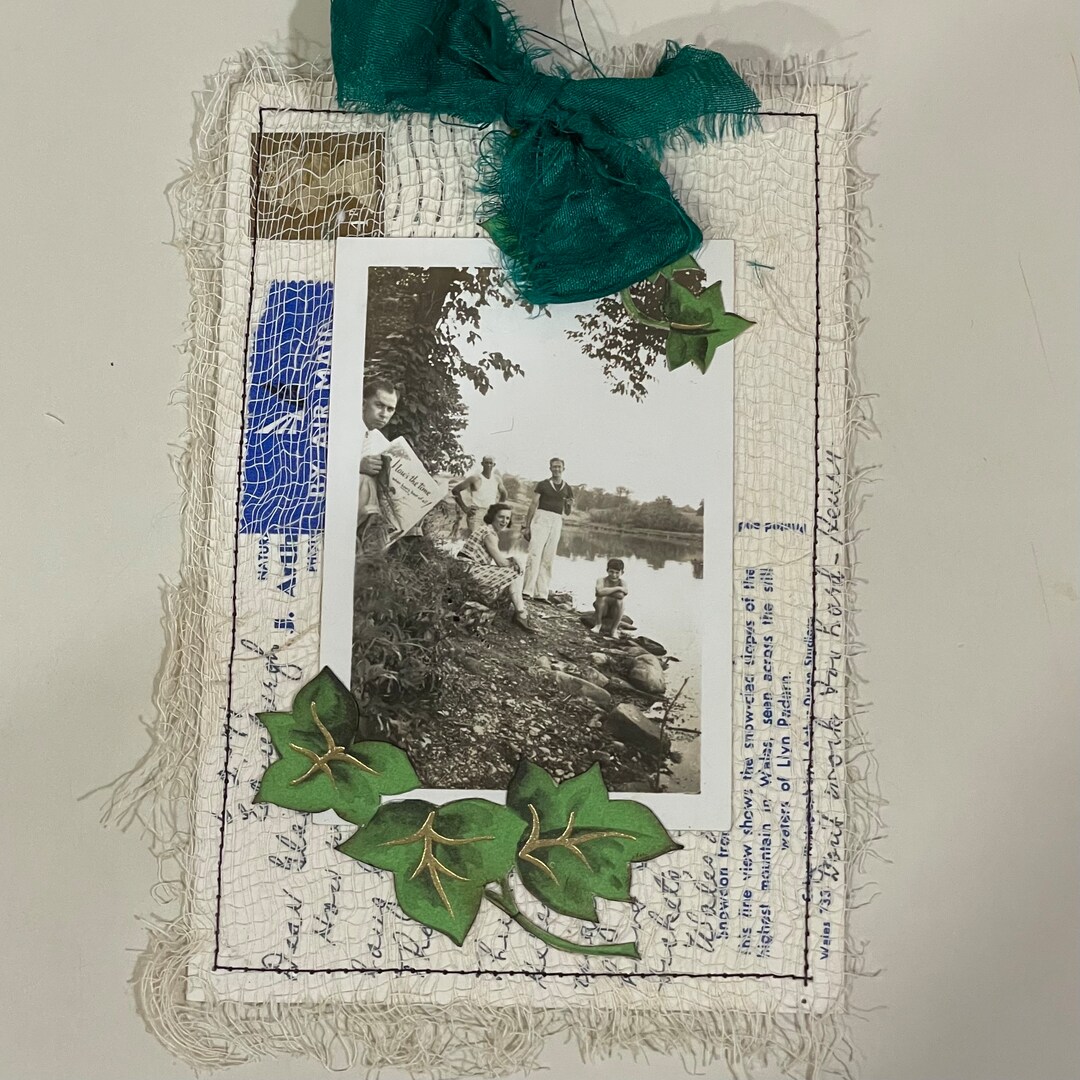 Handmade Vintage Ephemera Journal Card - Etsy