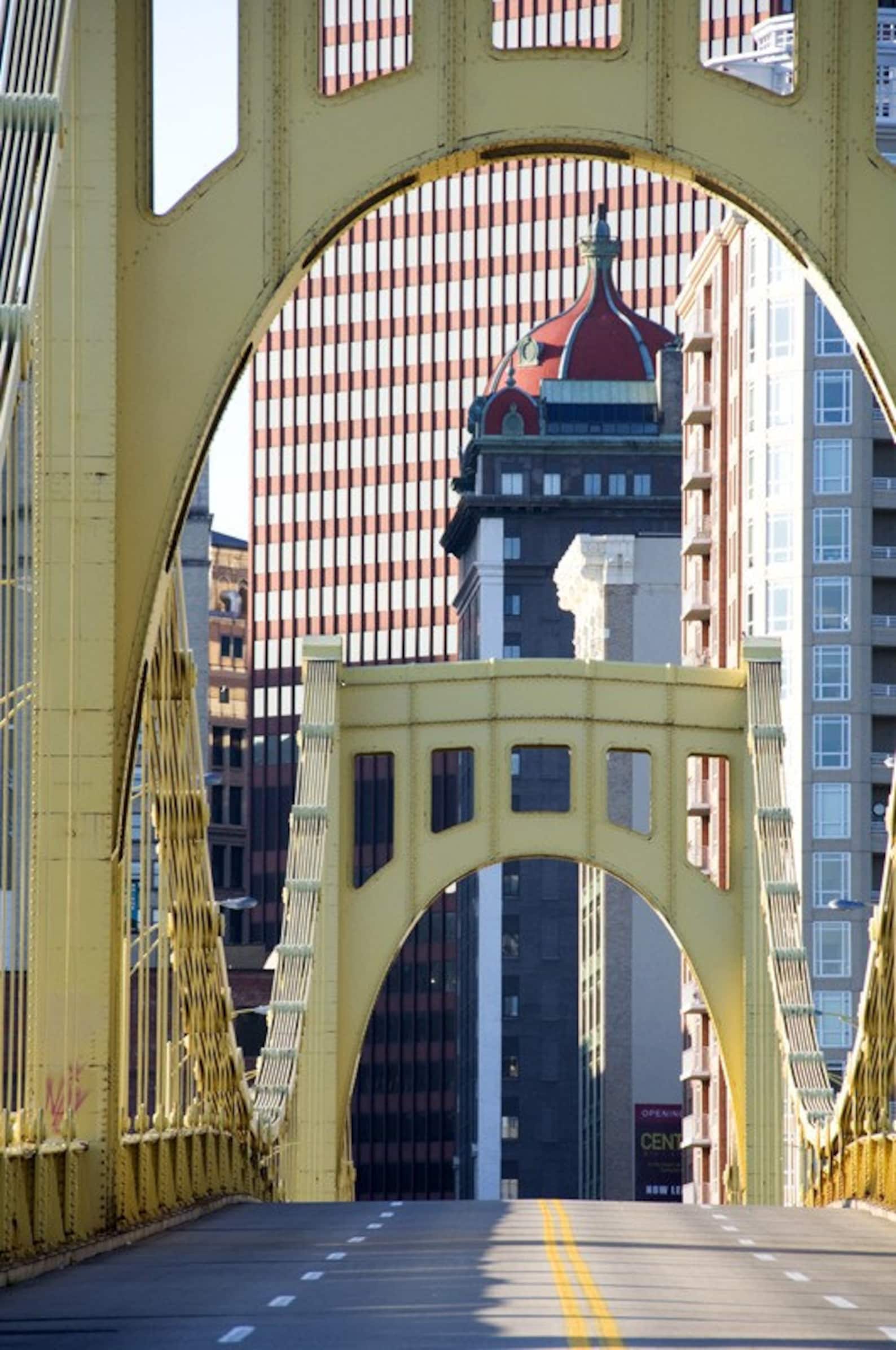 Pittsburgh Bridge -- Andy Warhol Bridge -- 11x14 Pittsburgh City Bridge ...
