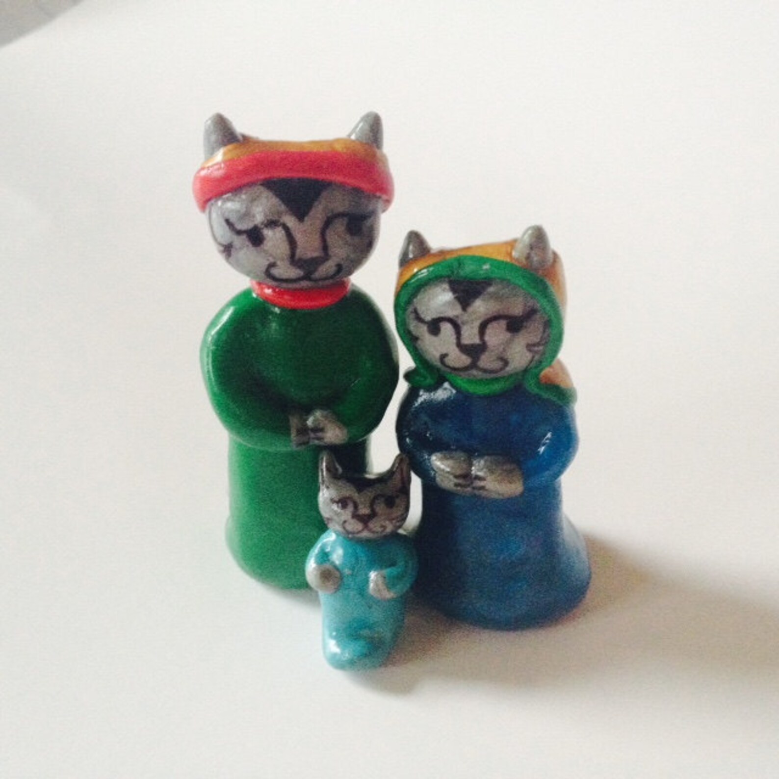 Cat Nativity Set - Etsy