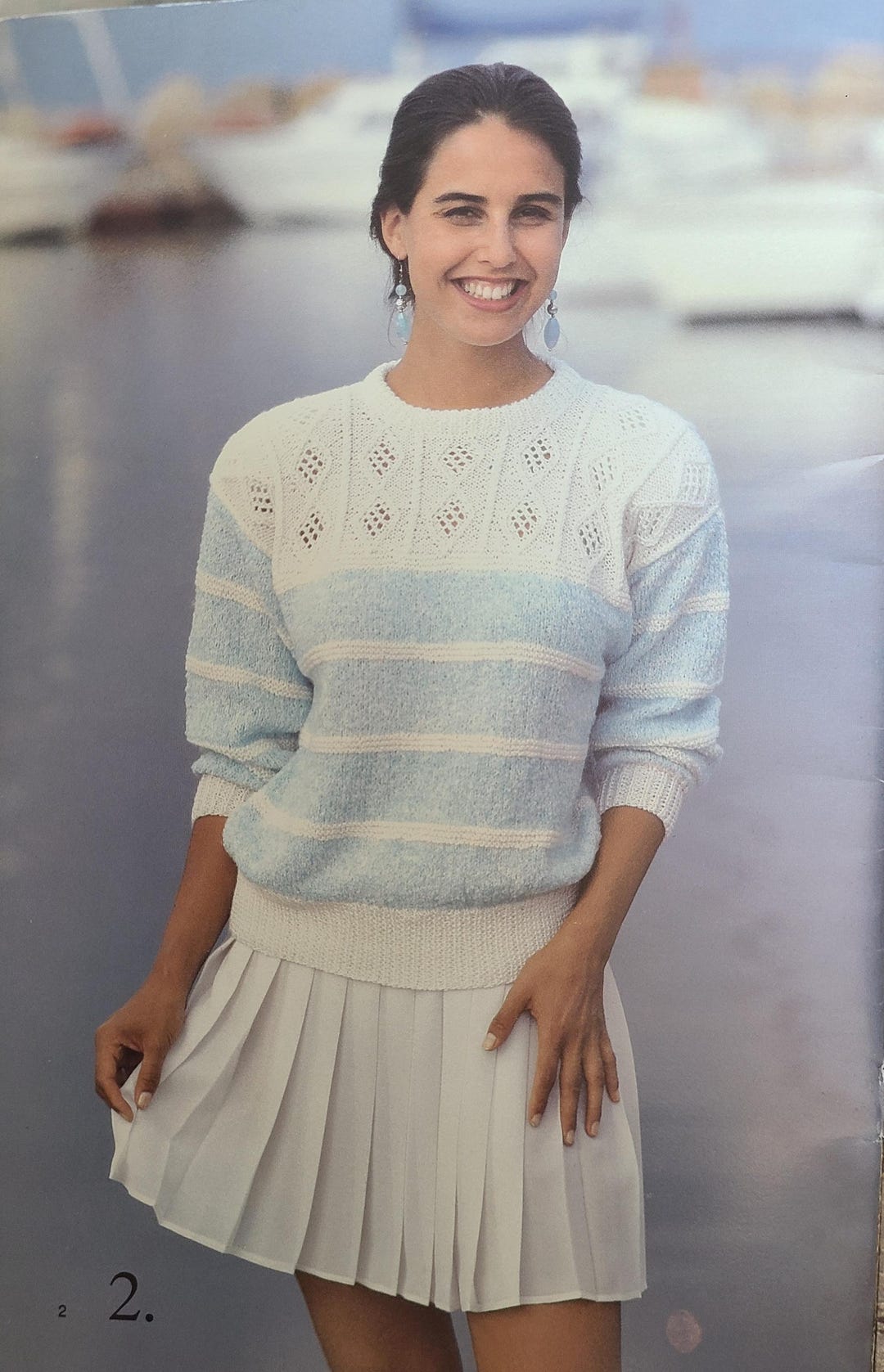 Ladies Pullover Digital Knitting Pattern. Sizes S, M, L - Etsy